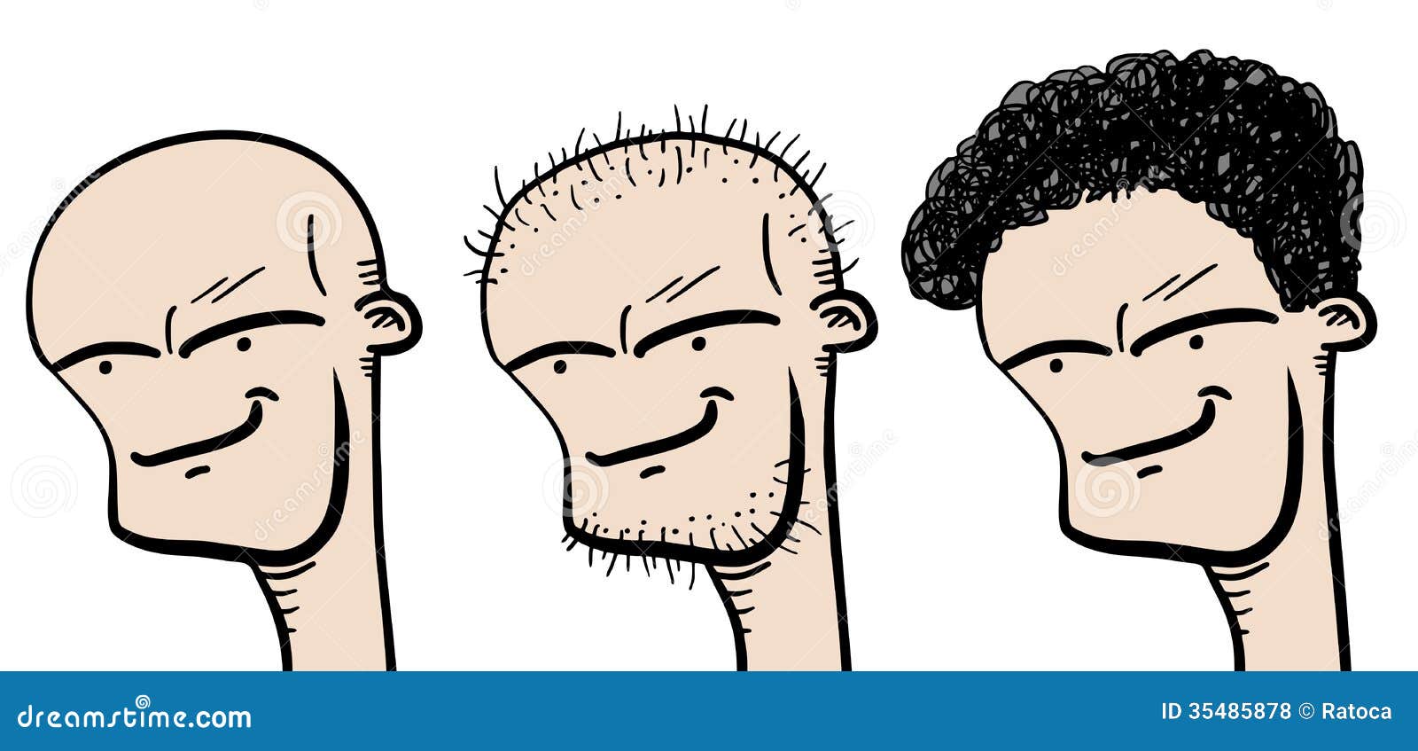 Three faces stock vector. Illustration of gang, change - 35485878