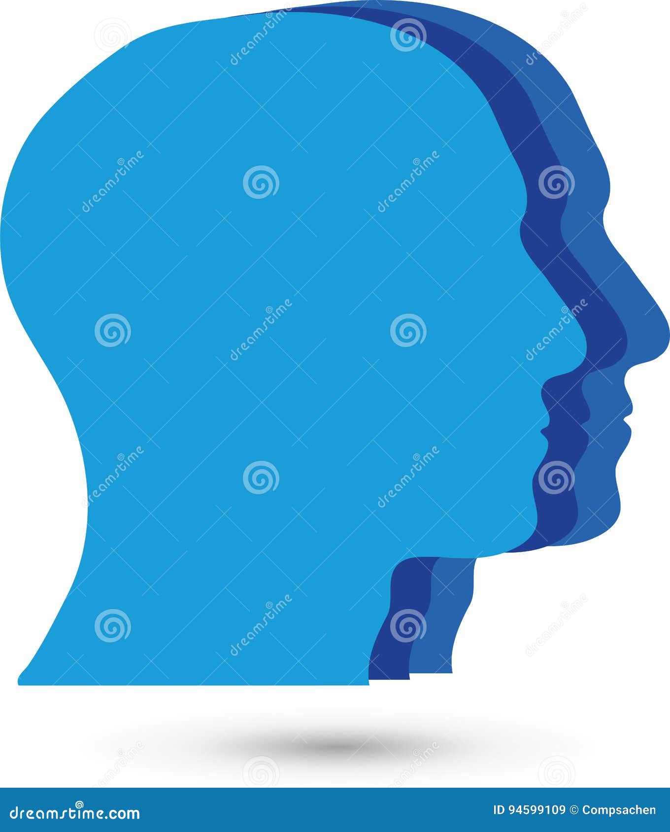 Three Faces Cartoon Vector | CartoonDealer.com #28097631