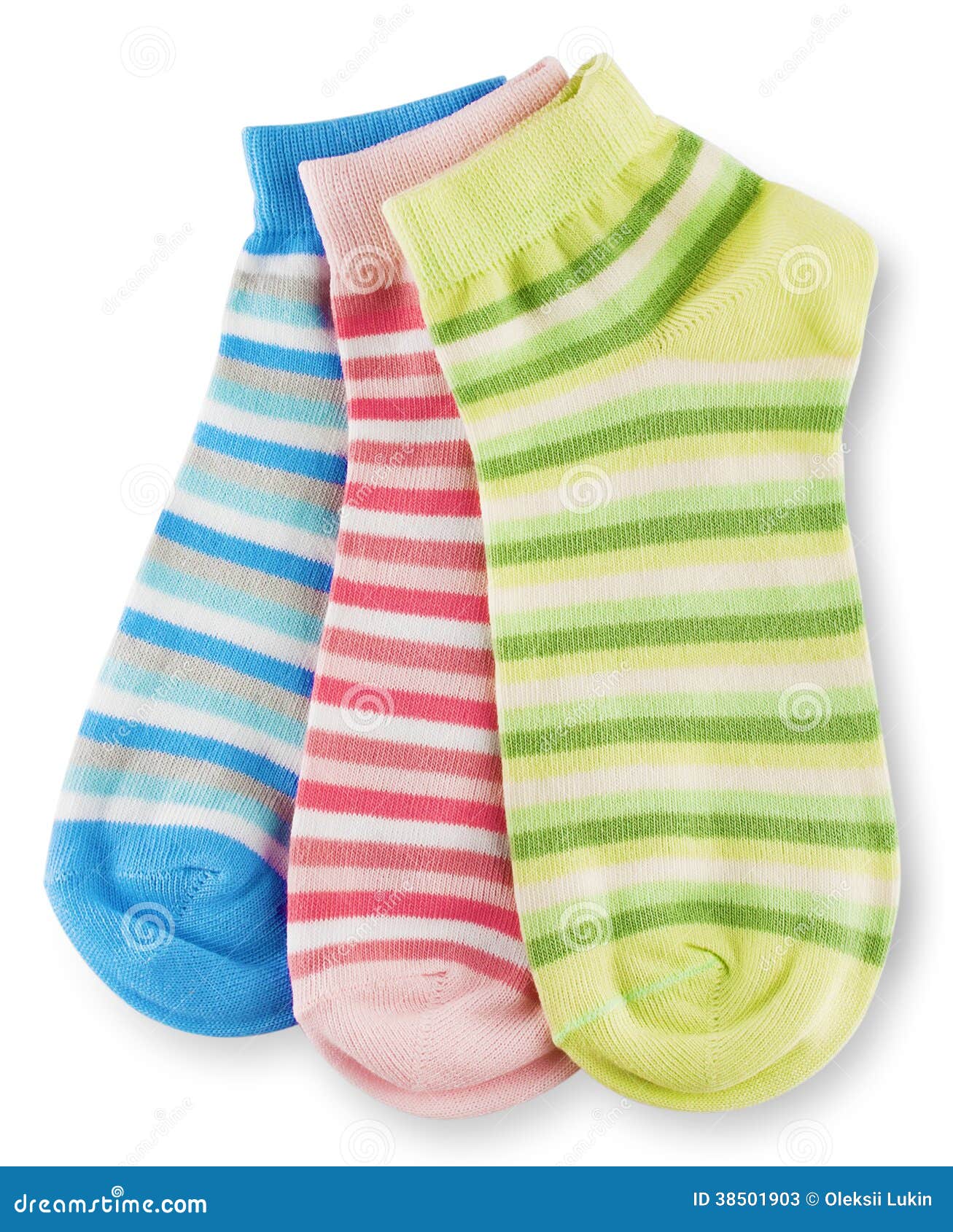 Three Fashion Multicolored Striped Socks Stock Image - Image of frost ...