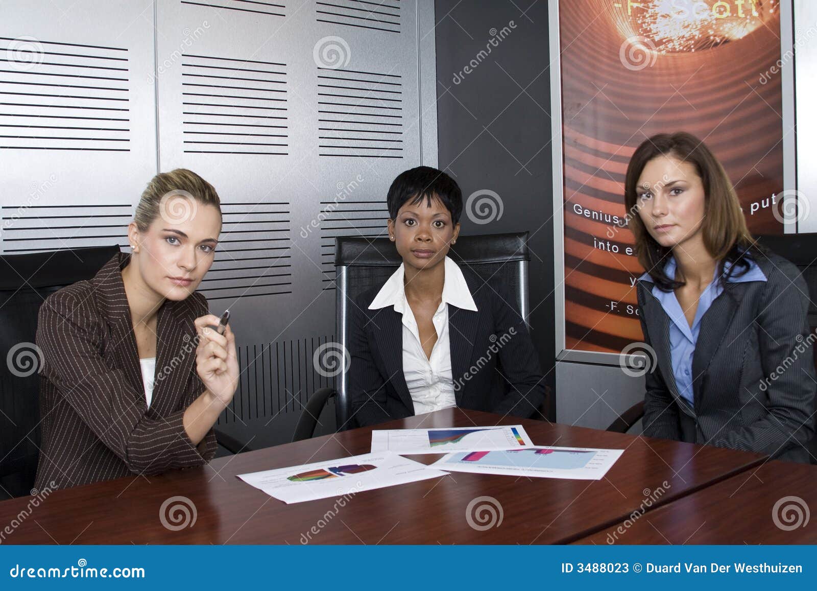 Three female business stock image. Image of beauty, businessgroup - 3488023