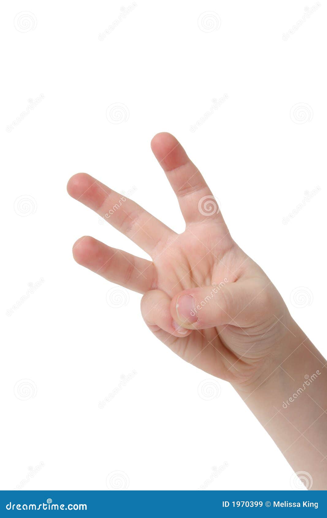 Three Fingers stock image. Image of child, human, kids - 1970399