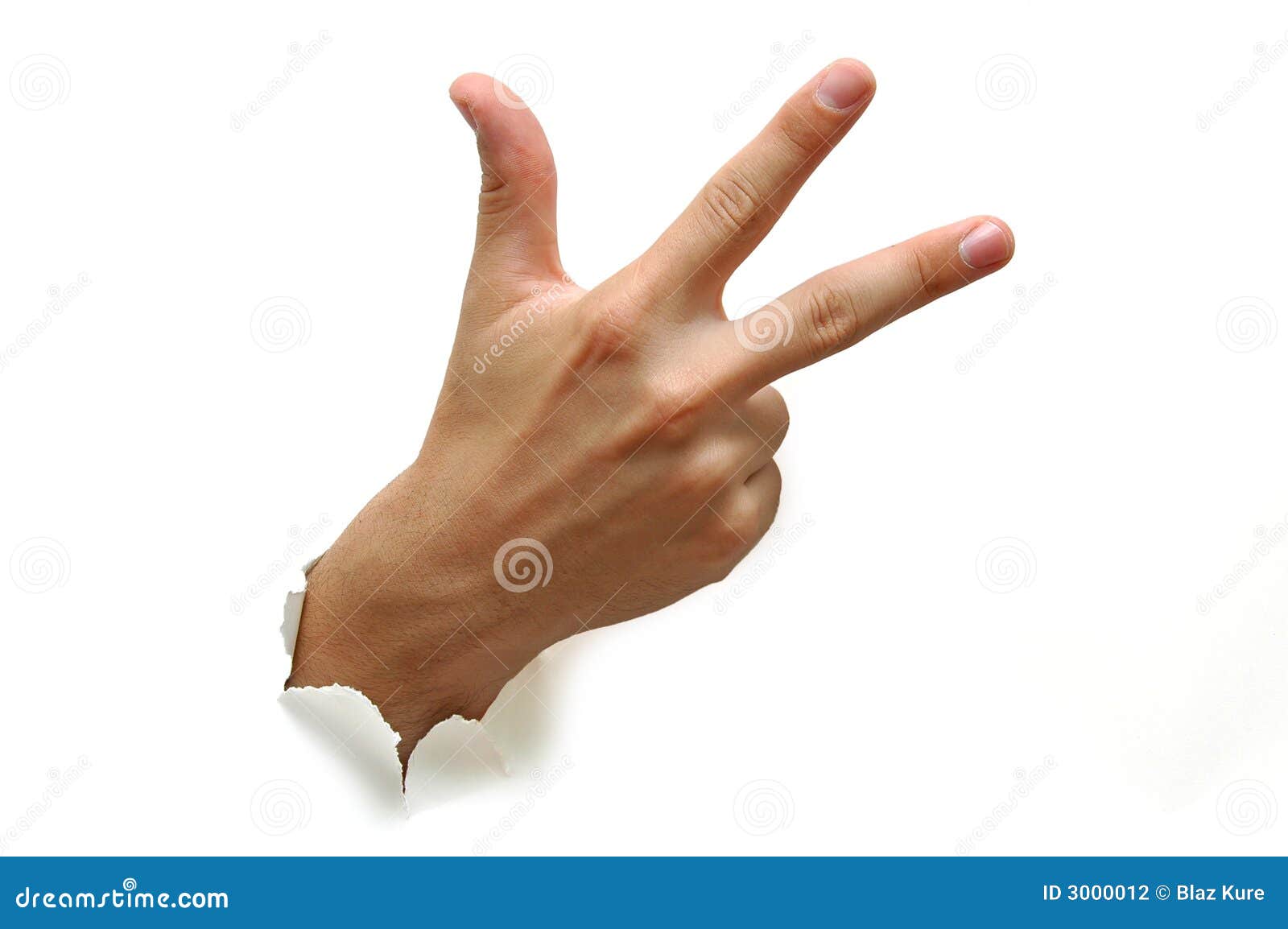 Three Fingers stock photo. Image of single, expressing - 3000012