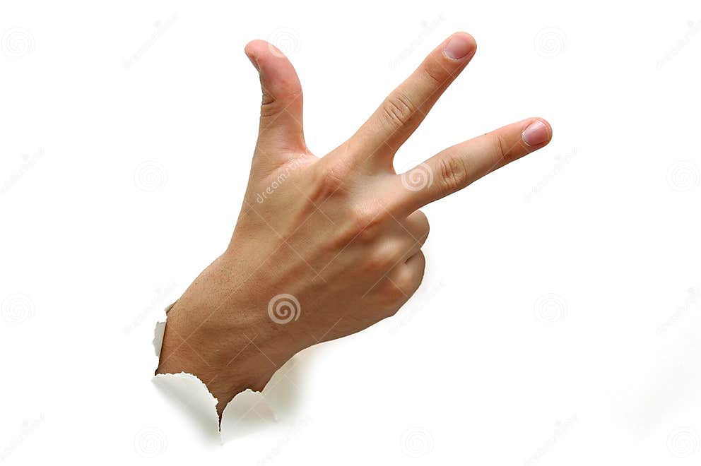 Three Fingers stock photo. Image of single, expressing - 3000012