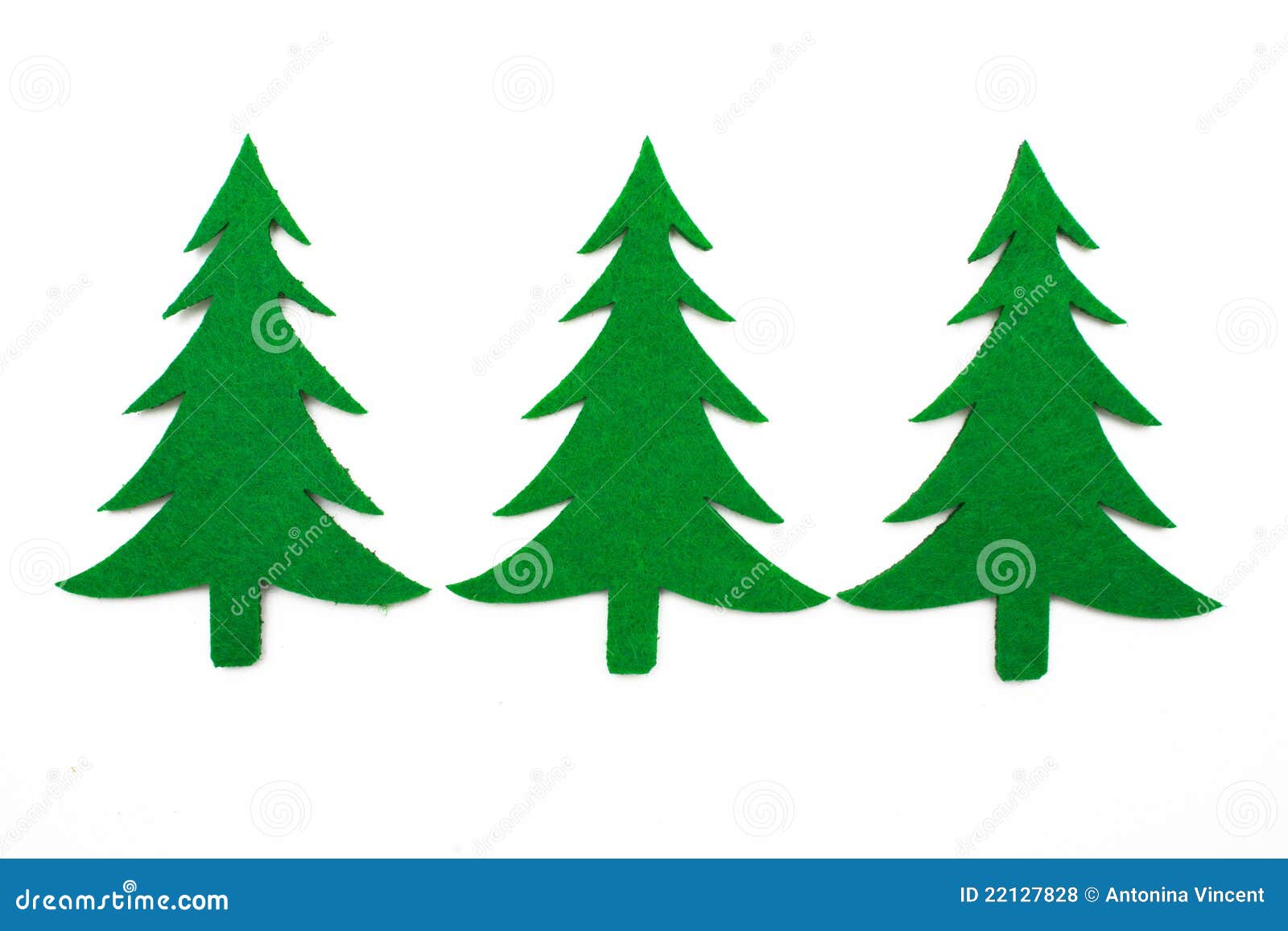Three fir trees stock photo. Image of pattern, ornament - 22127828