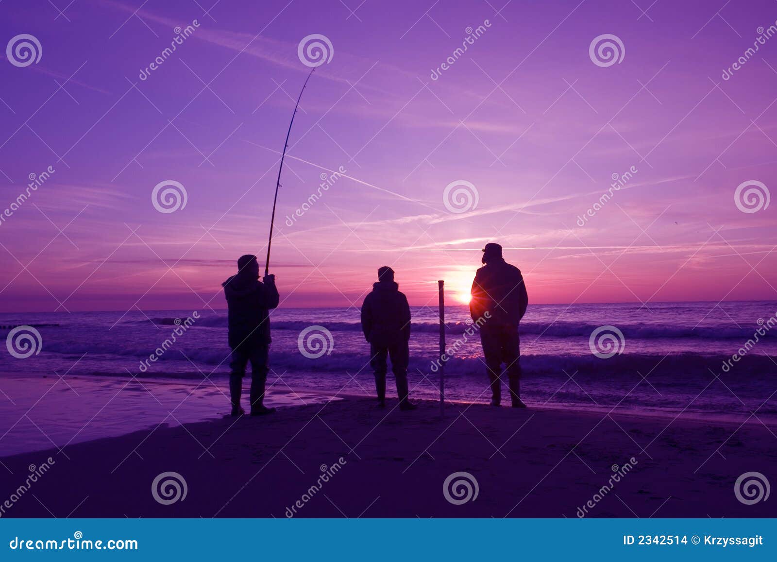 Three fishermen stock photo. Image of angler, fishermen - 2342514