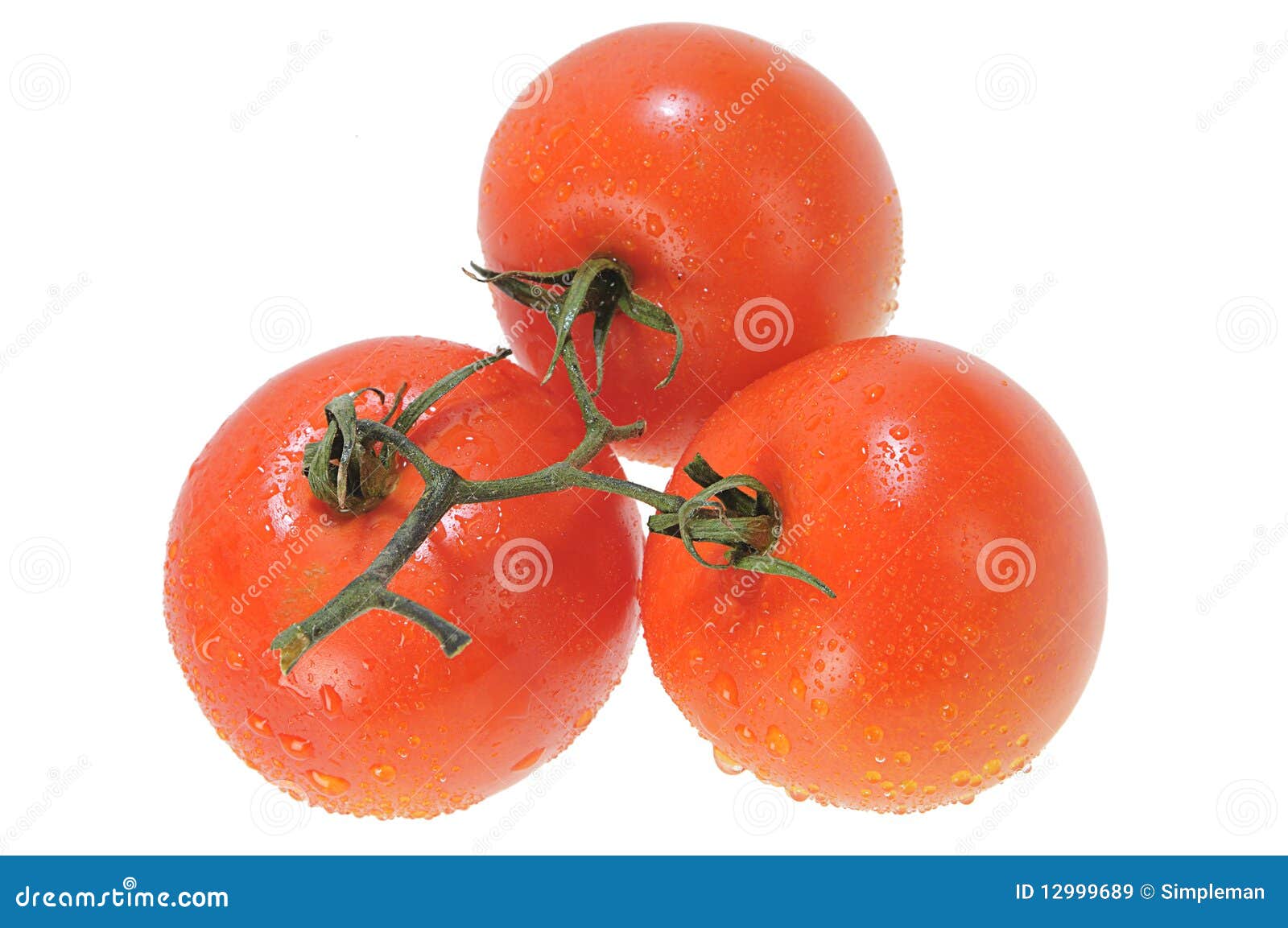 Three Five Red Tomatoes stock image. Image of juicy, fruit - 12999689