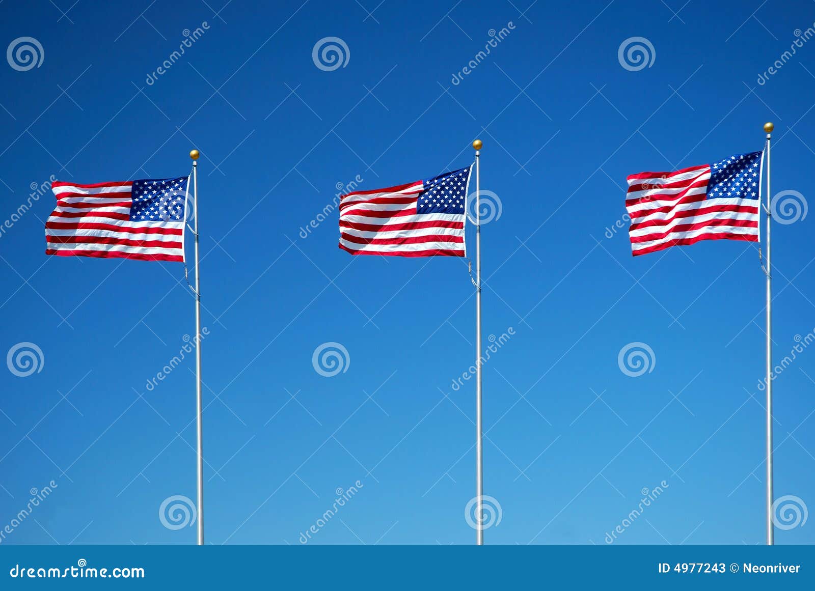 Three Flags stock image. Image of holiday, stripes, states - 4977243