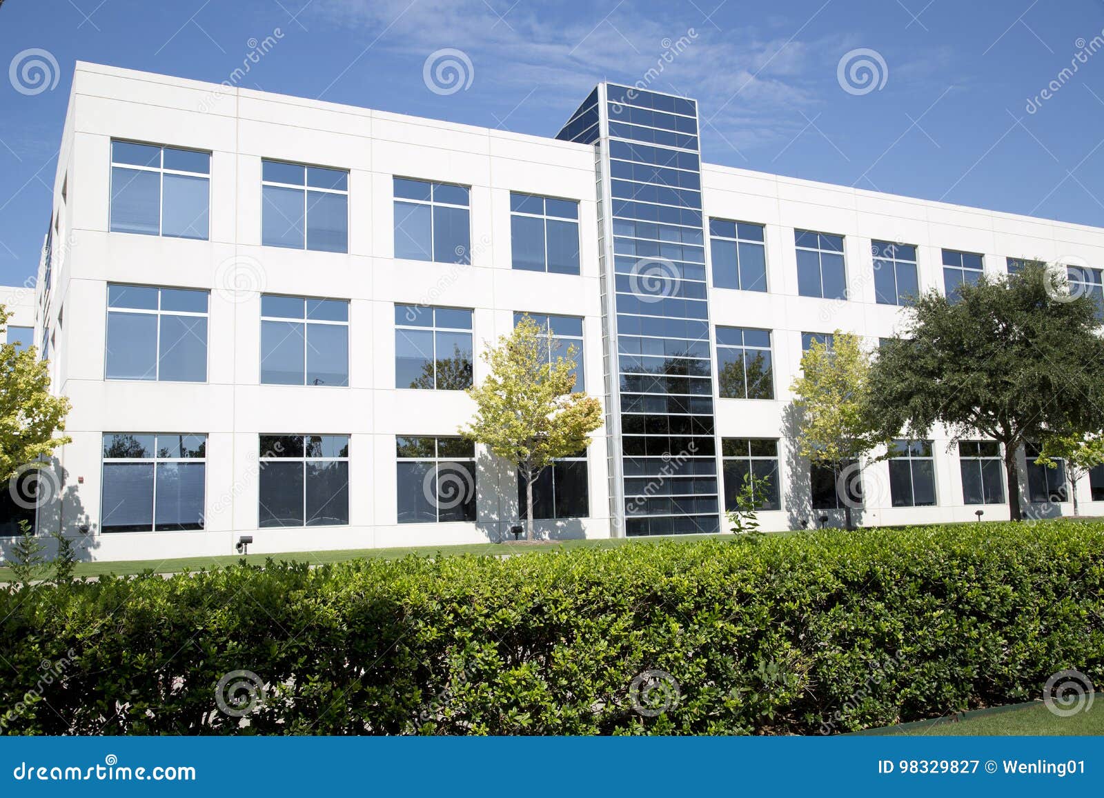 Three Floors Modern Office Buildiings Background Stock Image - Image of ...