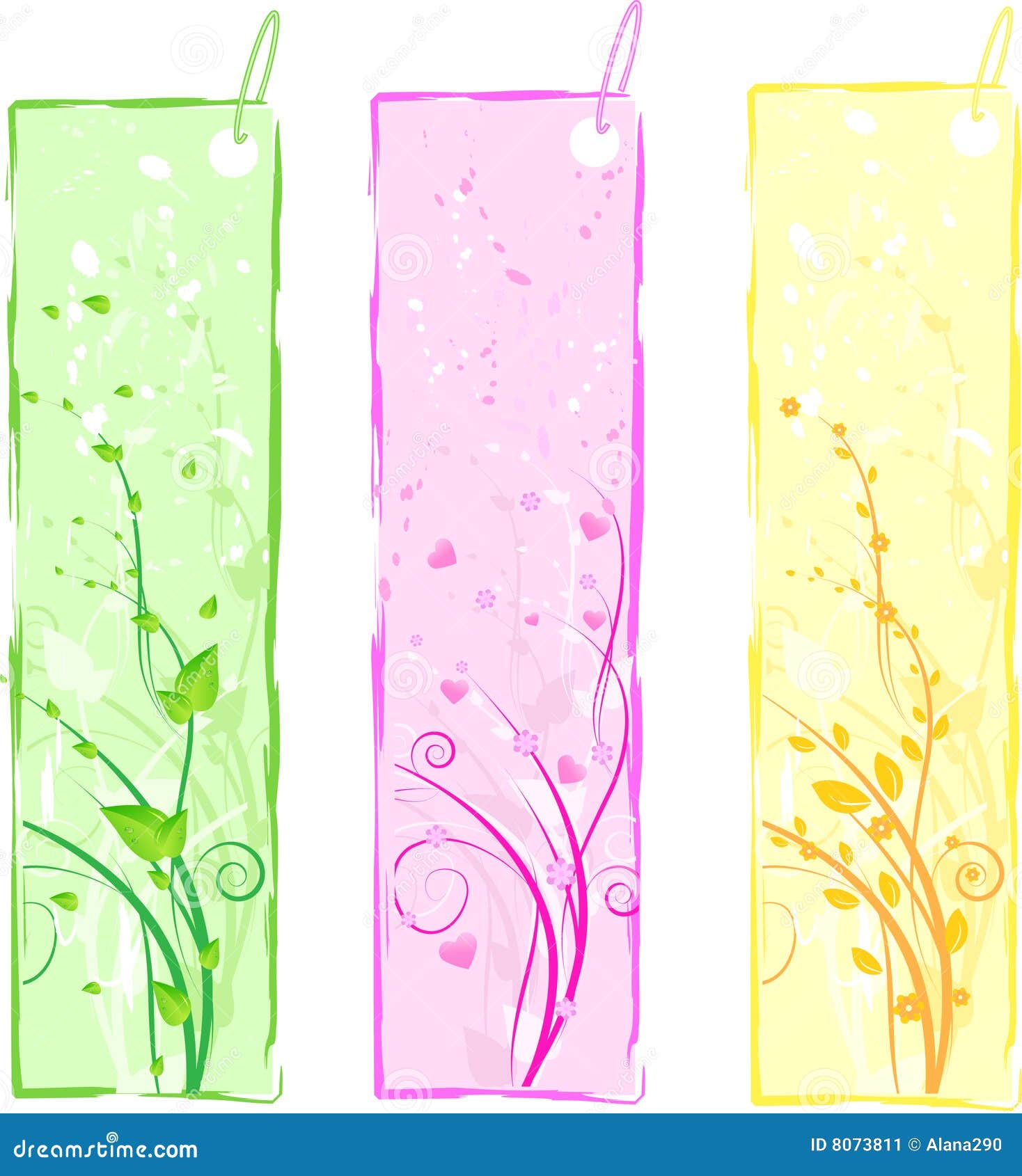 Three Floral Shopping Labels Stock Vector - Illustration of beauty ...