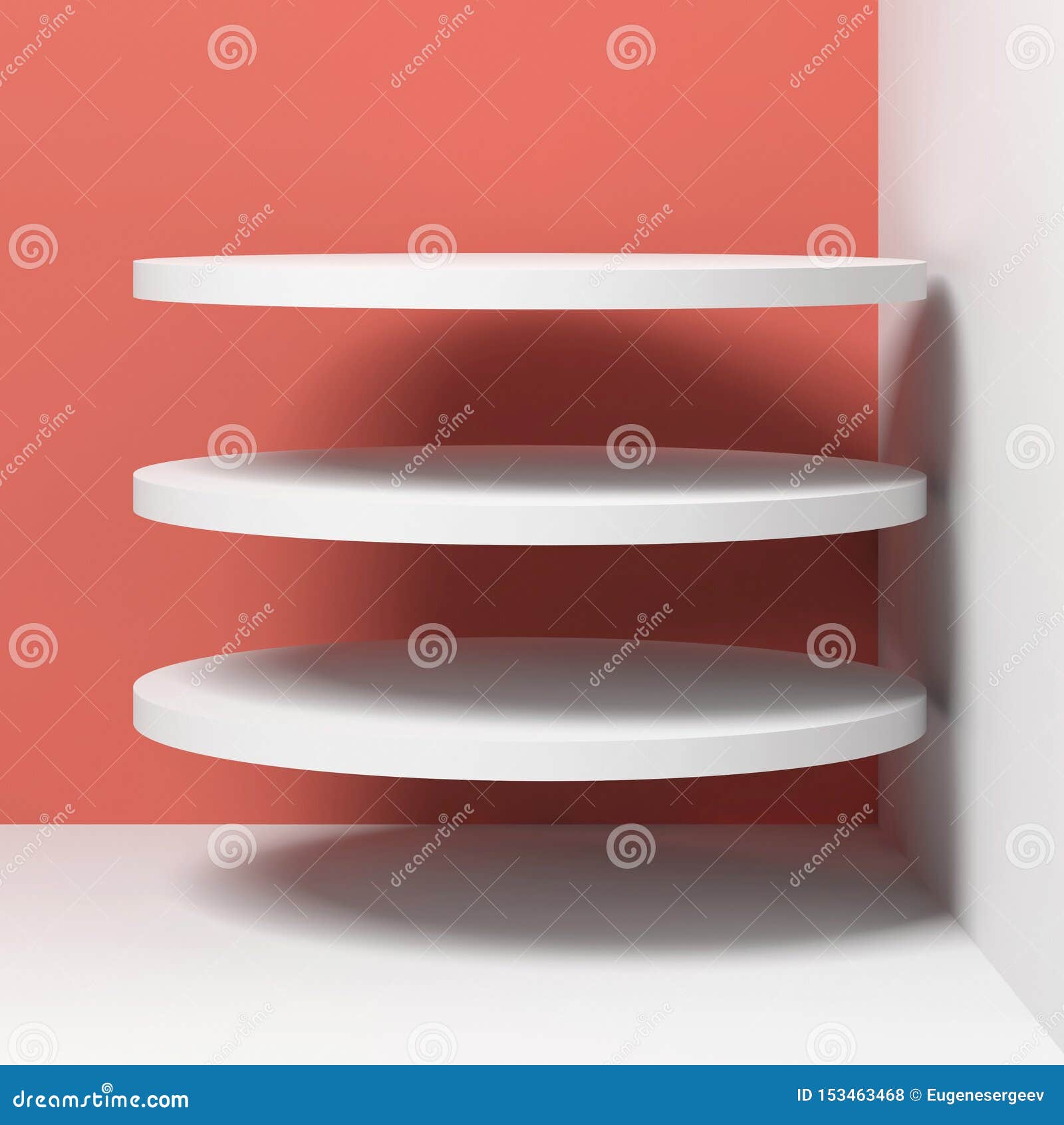 Three Flying White Cylindrical Objects 3 D Stock Illustration ...