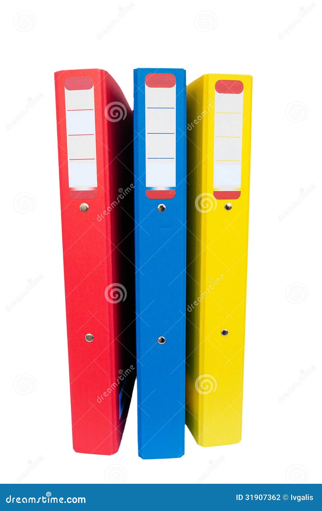 Three Folder Organizers Standing Stock Photo - Image of classic ...