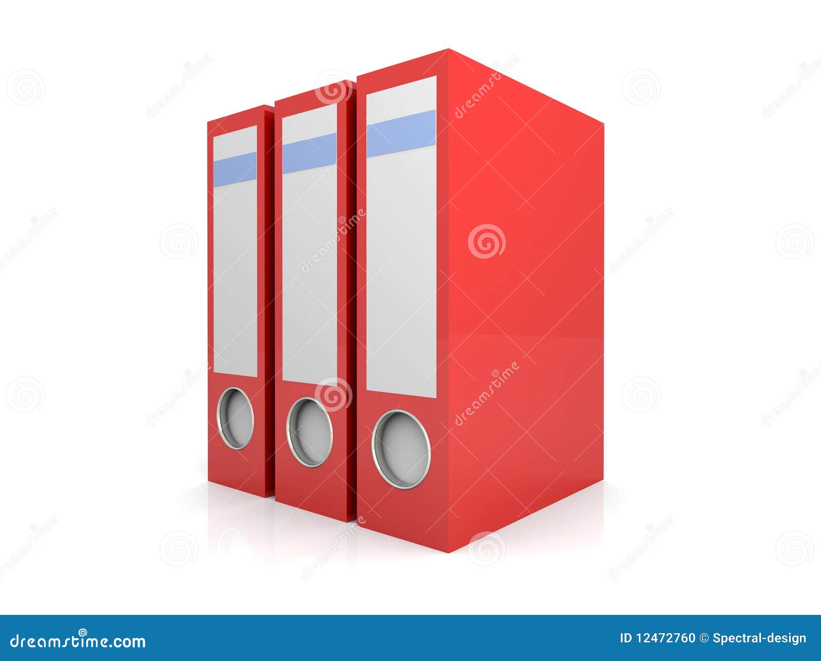 Three Folders stock illustration. Illustration of order - 12472760