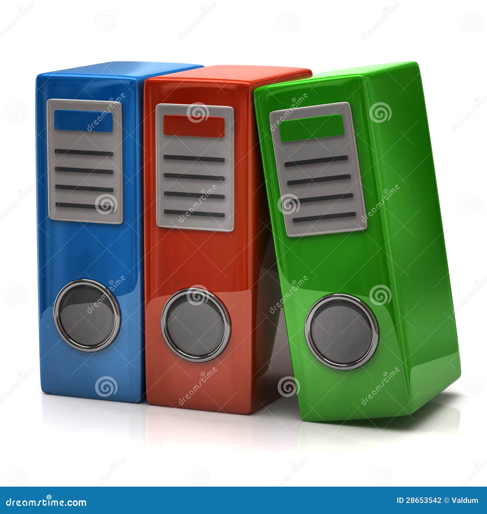 Three folders stock illustration. Illustration of icon - 28653542