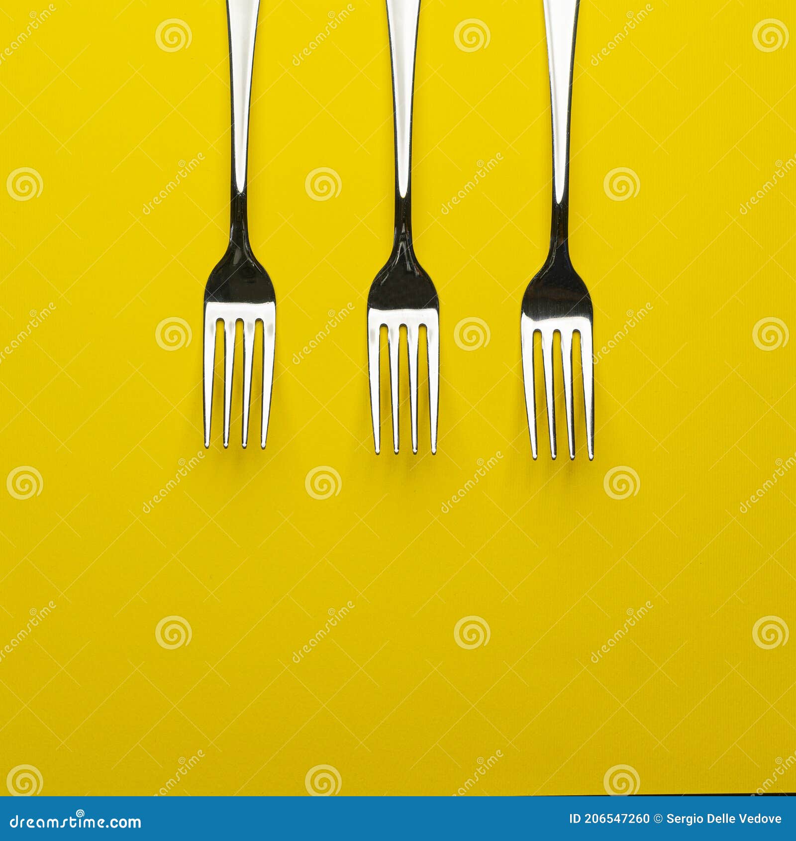 Three forks stock photo. Image of black, tool, dining - 206547260