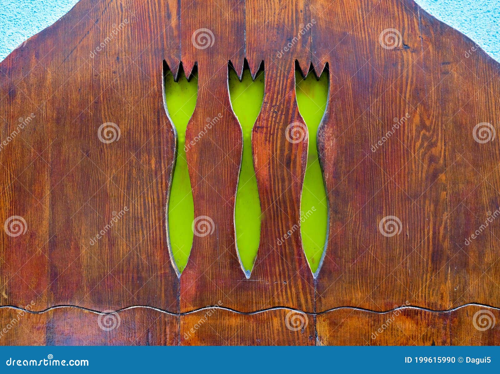 Three Forks, Cooking Pattern Design Cut Out. Stock Photo - Image of ...