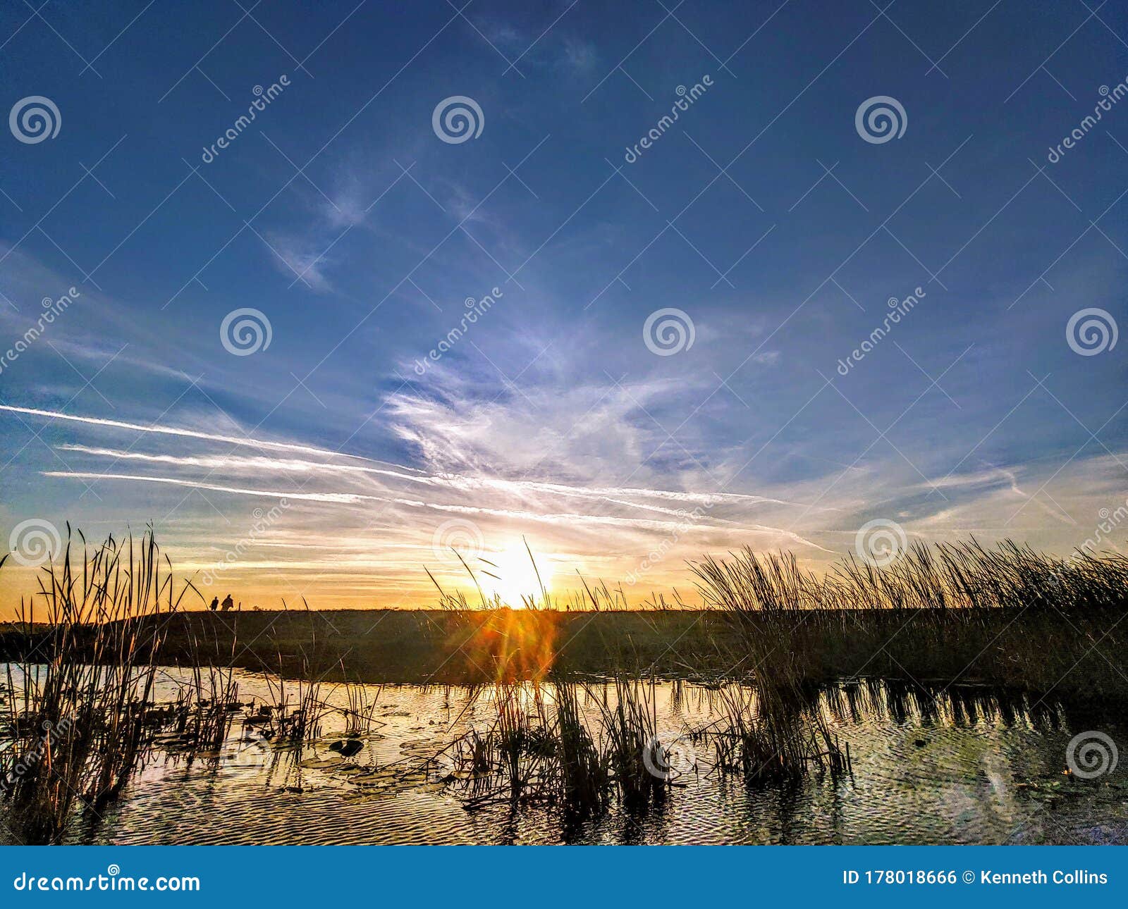 Three Forks Marsh Quarantine Sunset Stock Photo - Image of lake, shore ...