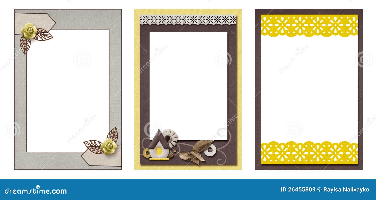 Three frames stock illustration. Illustration of announcement - 26455809