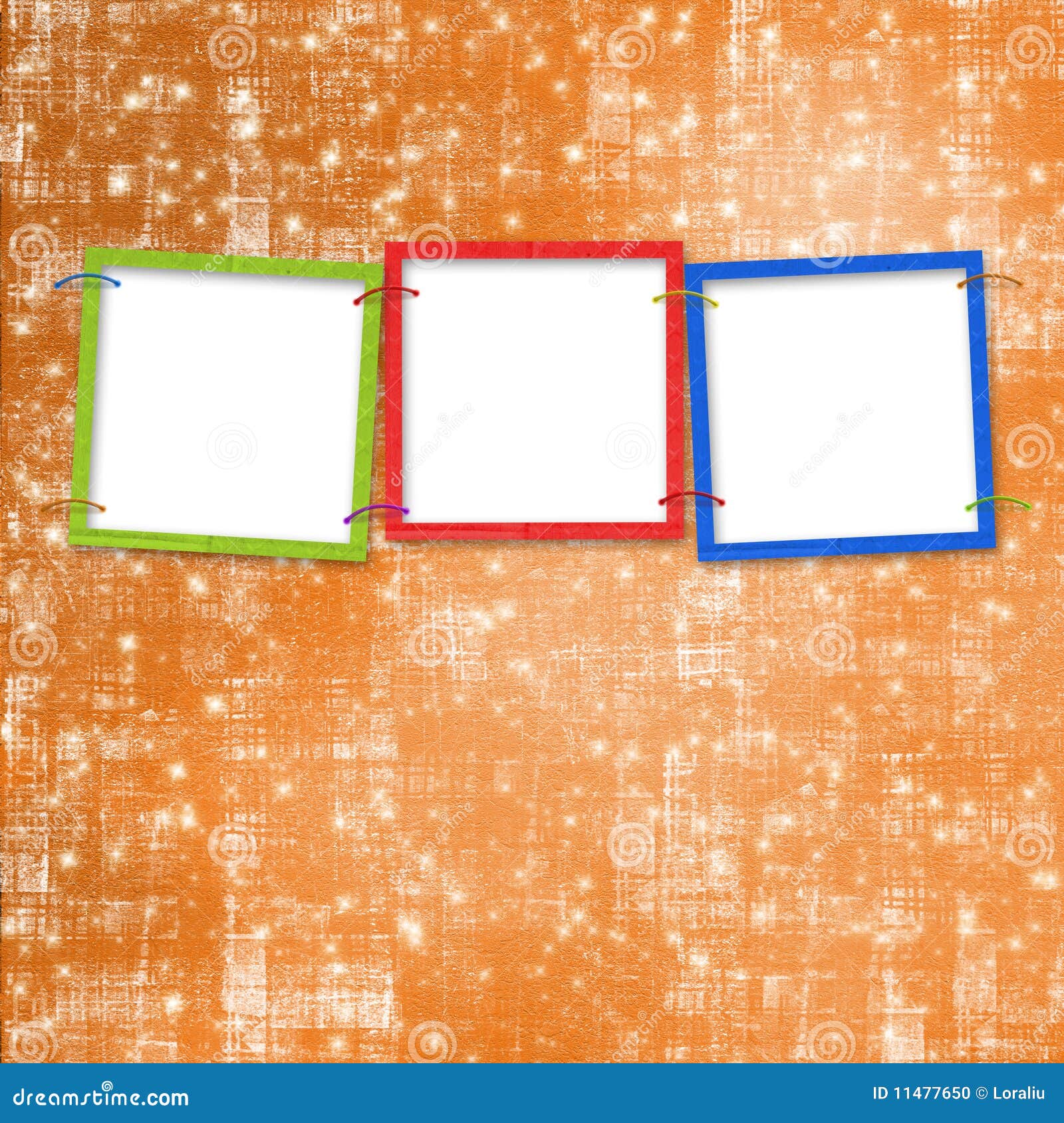 Three frames for photos stock illustration. Illustration of glare ...