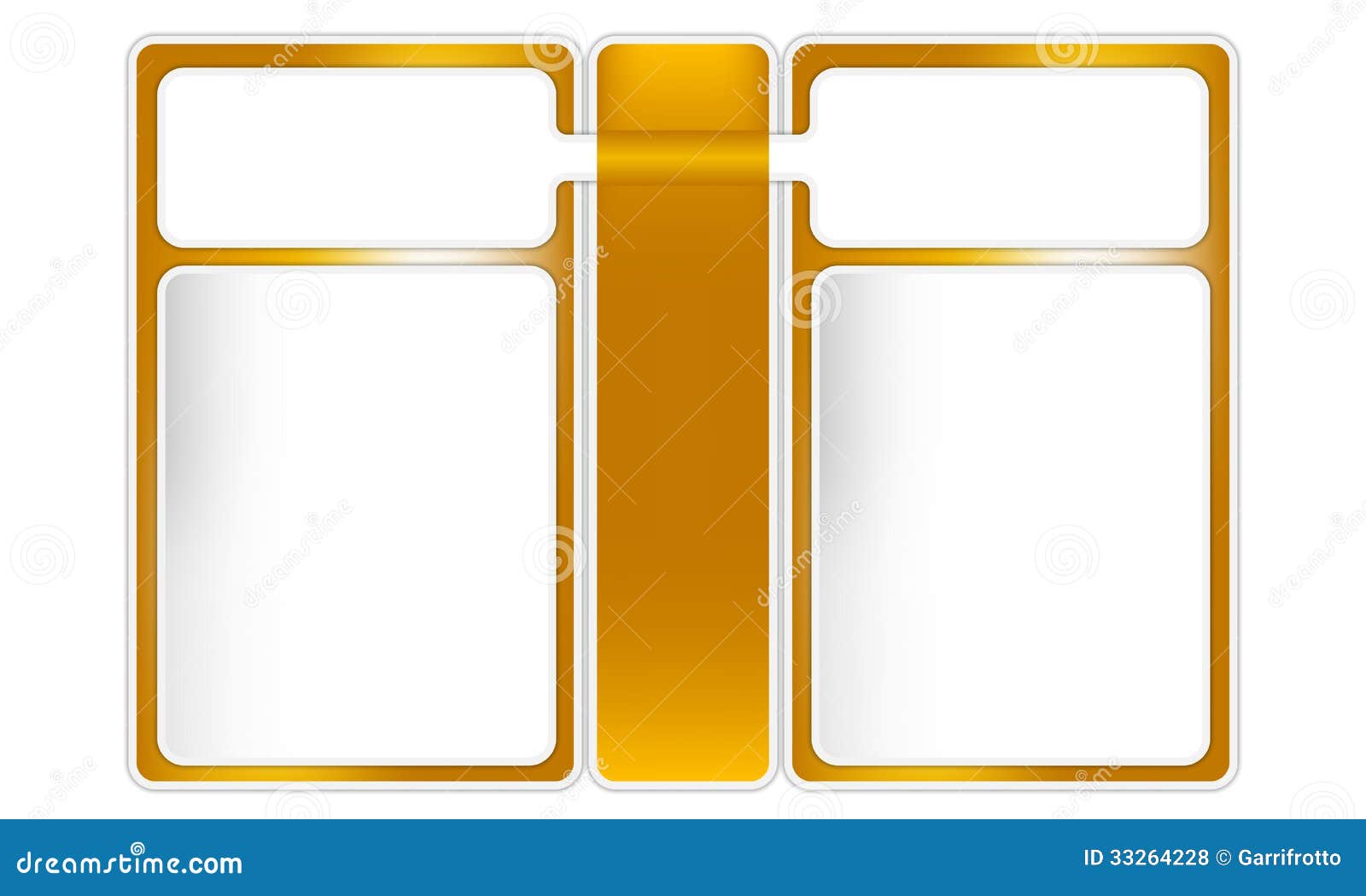 Three frames for text stock vector. Illustration of message - 33264228
