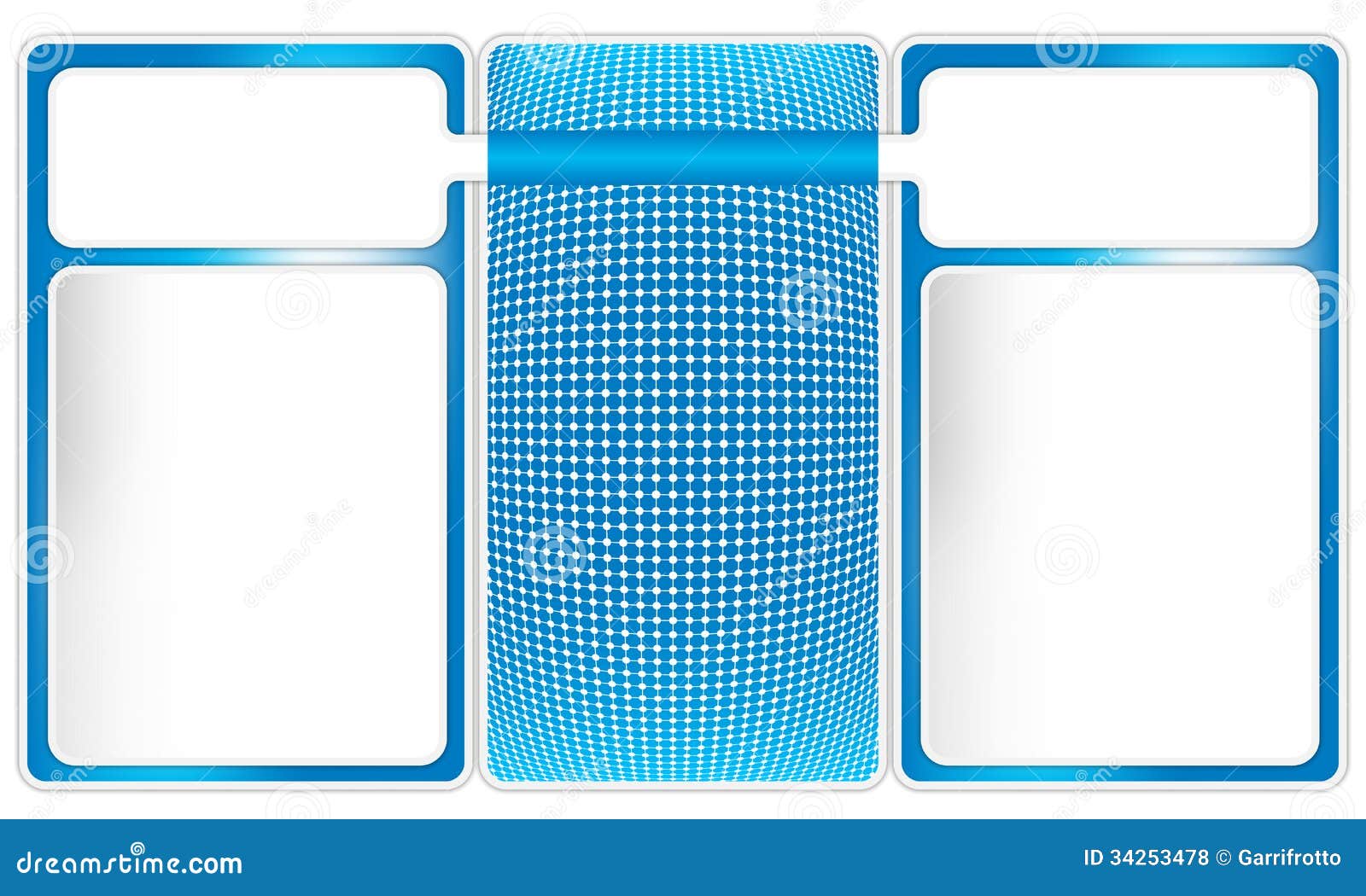 Three frames stock vector. Illustration of design, frame - 34253478