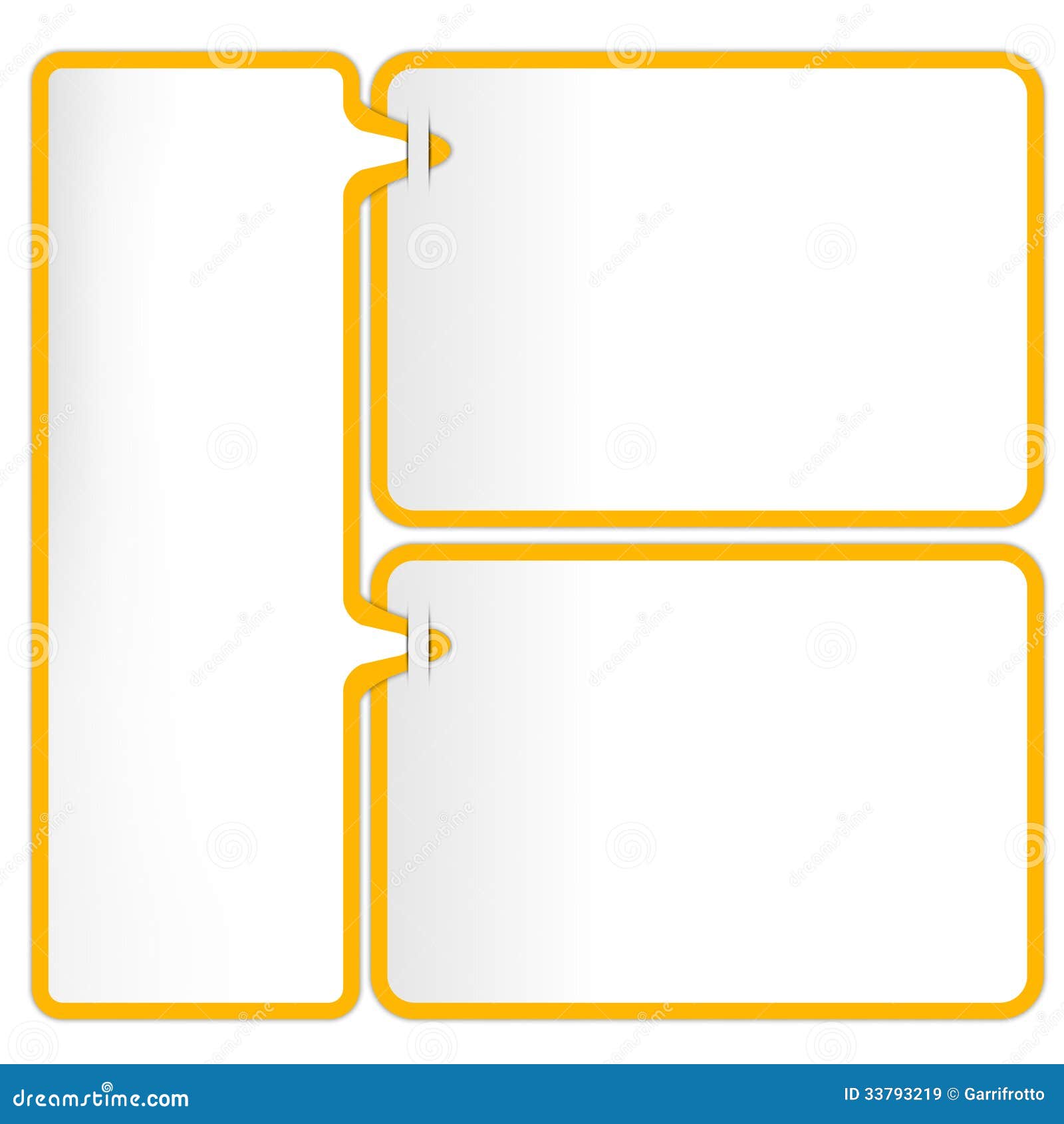 Three frames for text stock vector. Illustration of communication ...