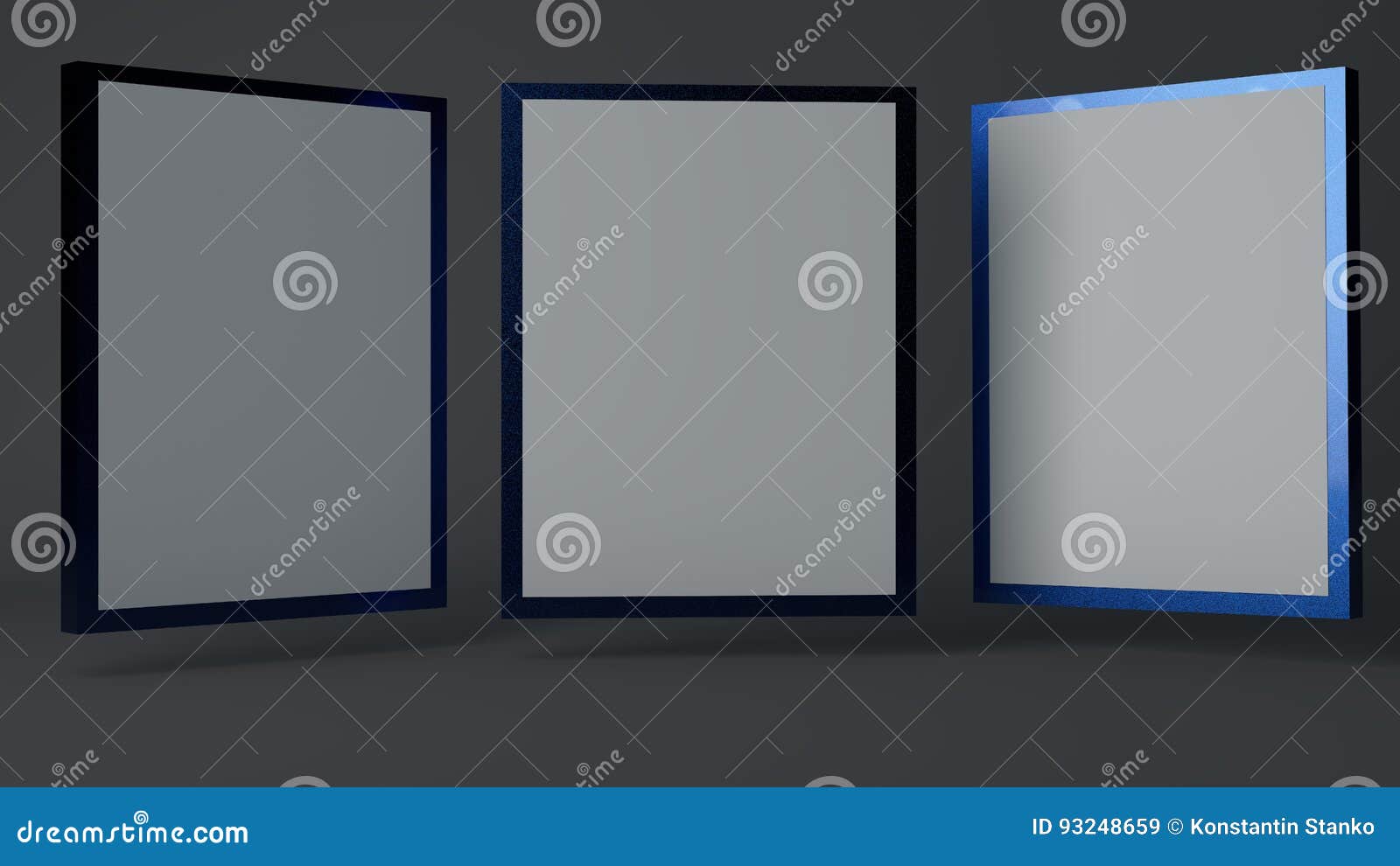 Three Frames for Your Ideas Stock Illustration - Illustration of ...