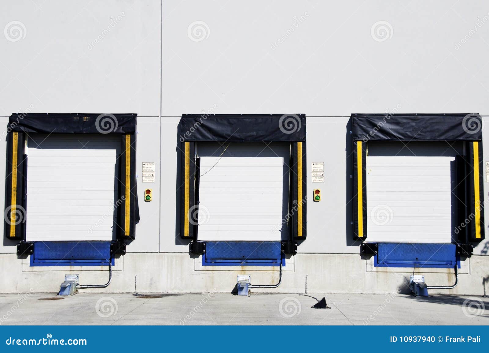 Three freight doors stock photo. Image of unload, transportation - 10937940