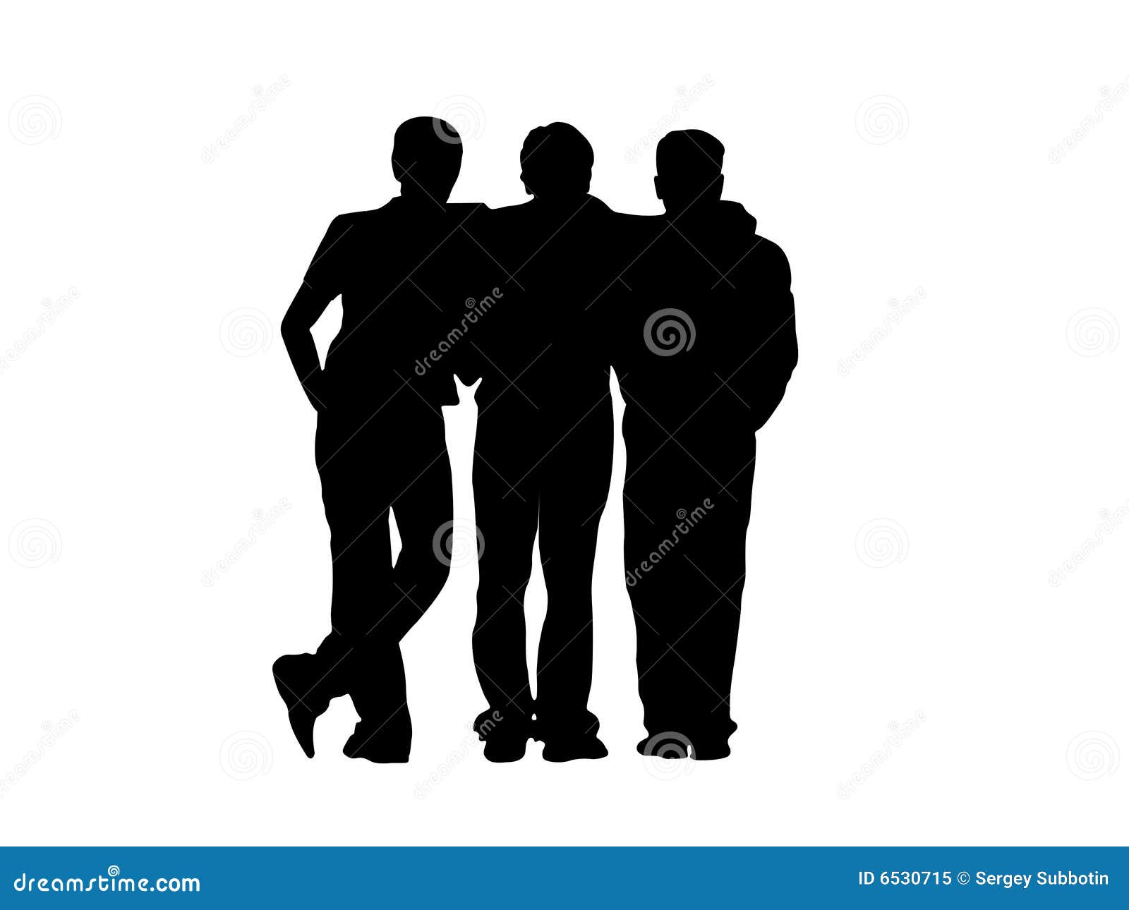 Three frends stock illustration. Illustration of abstract - 6530715