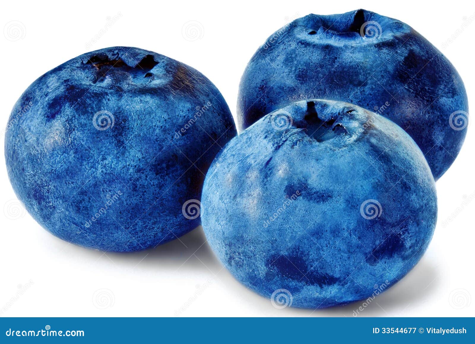 Three fresh blueberry stock image. Image of isolated - 33544677