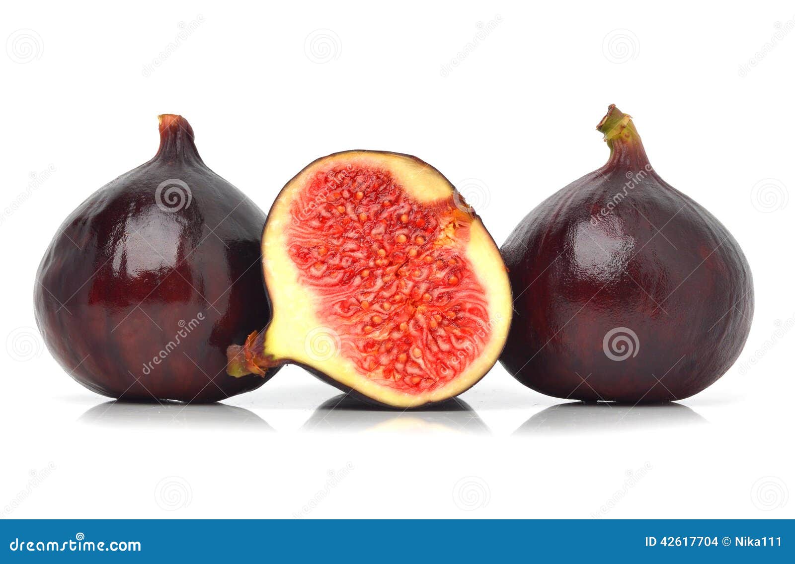 Three fresh figs stock photo. Image of horizontal, market - 42617704