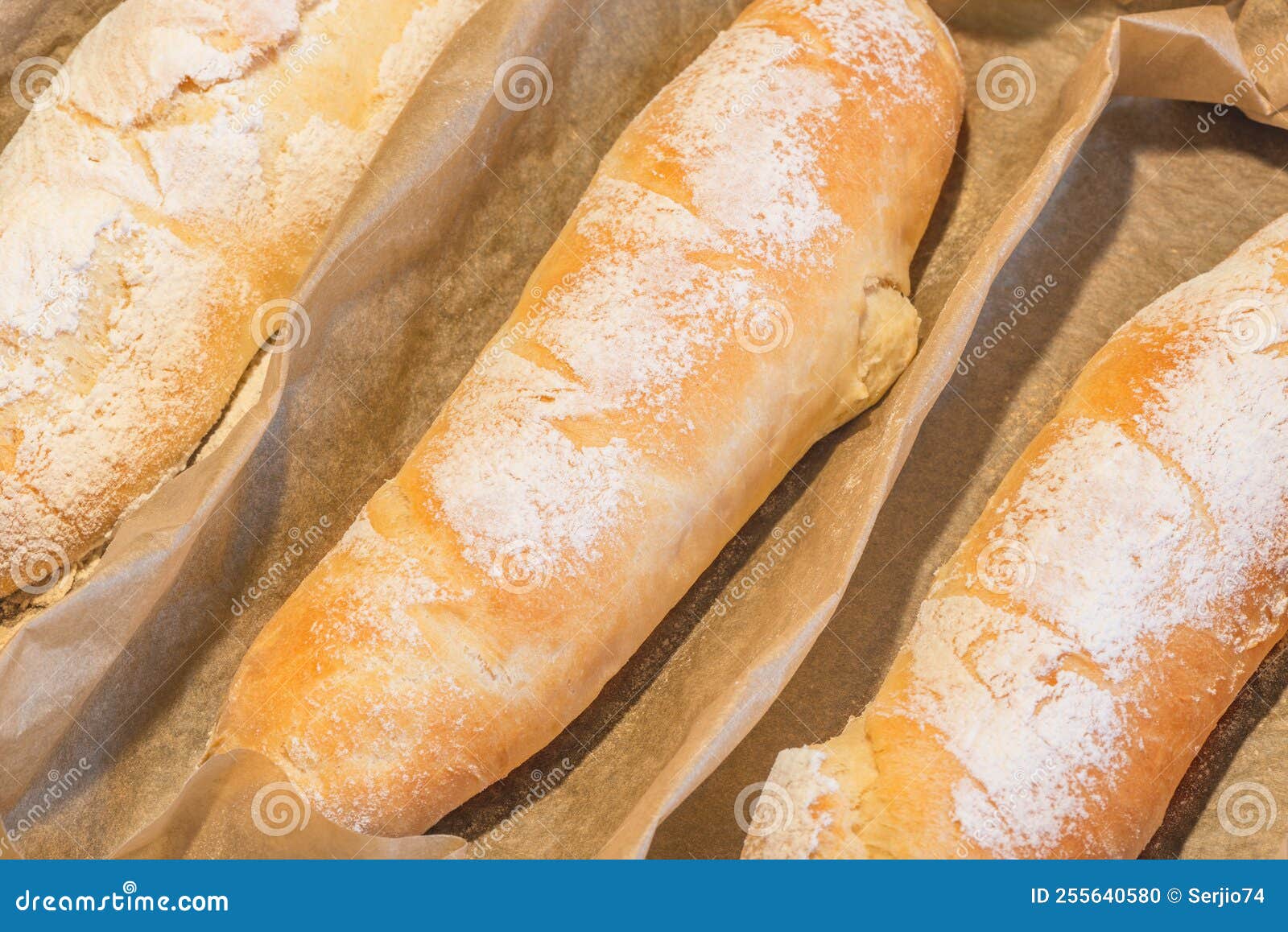 Three Fresh Loaves of Bread. Stock Photo - Image of gourmet, grain ...