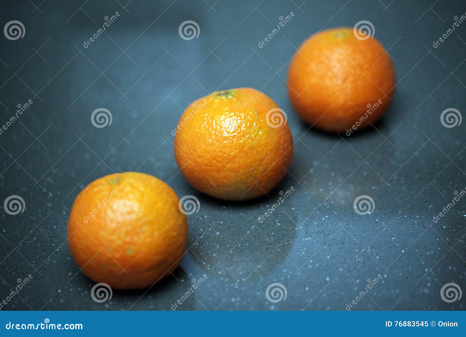 Three Fresh Mandarin Oranges Stock Image - Image of eating, nature ...