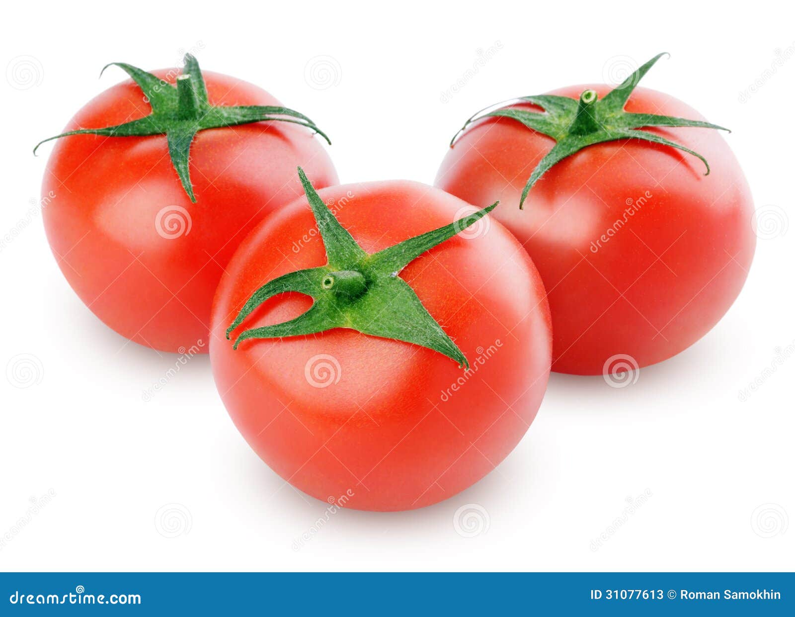 Three Fresh Red Tomatoes on White Stock Image - Image of fresh, color ...