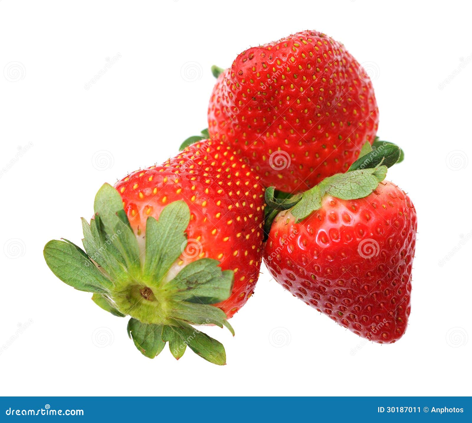 Three fresh strawberry stock image. Image of juicy, strawberry - 30187011