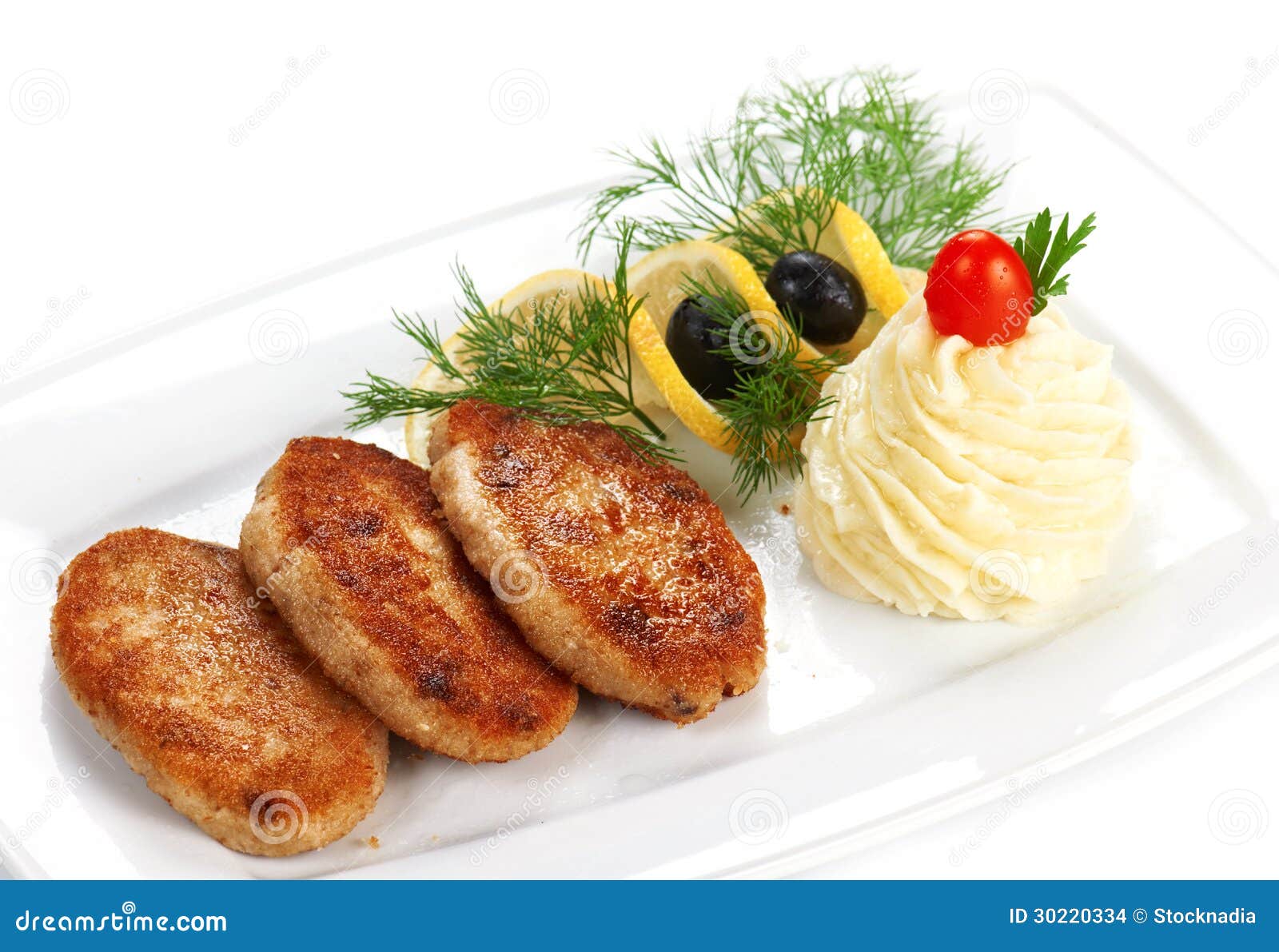 Fried meat cutlets stock photo. Image of fried, life - 30220334