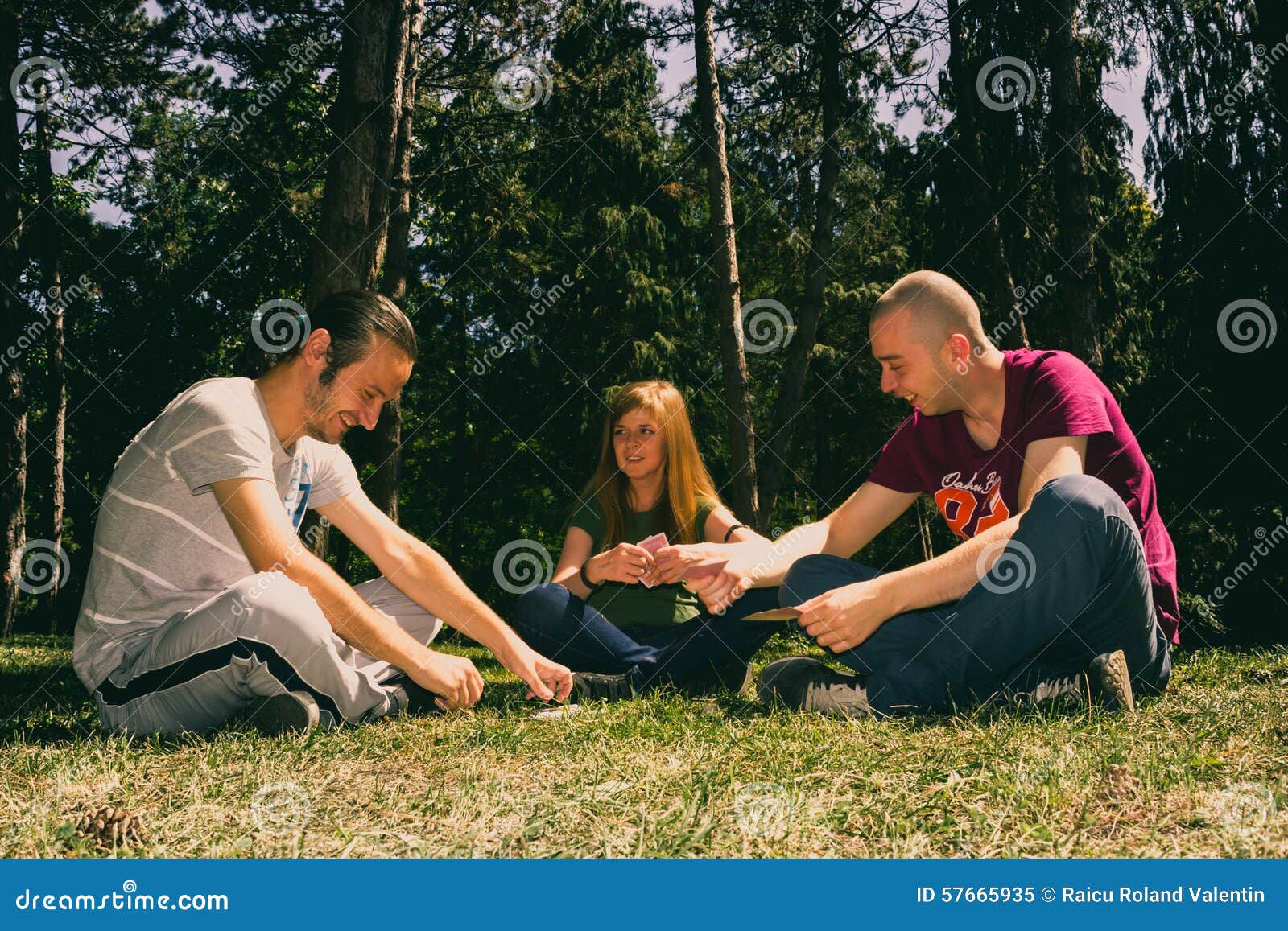 Three friends having fun stock image. Image of holding - 57665935