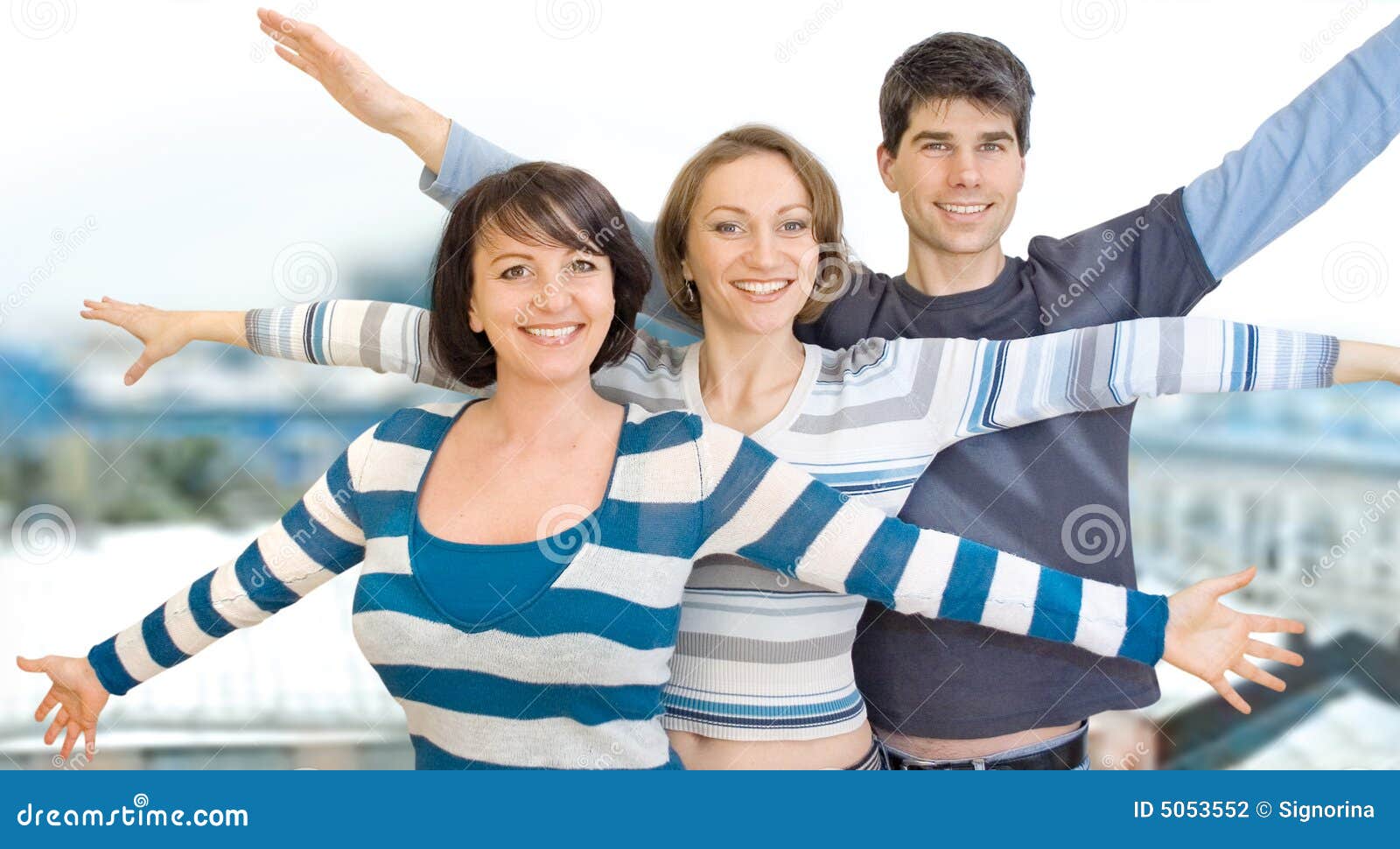 Three friends 3 stock photo. Image of freetime, outside - 5053552