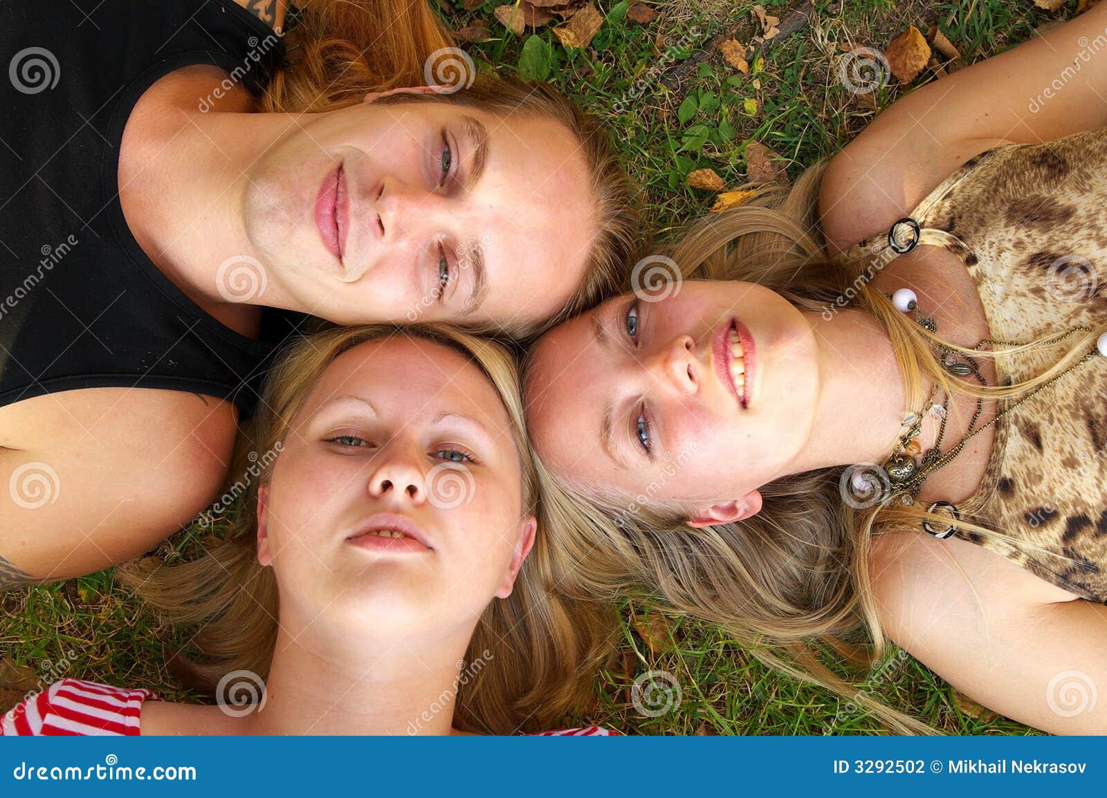 Three friends stock photo. Image of nature, casual, leisure - 3292502
