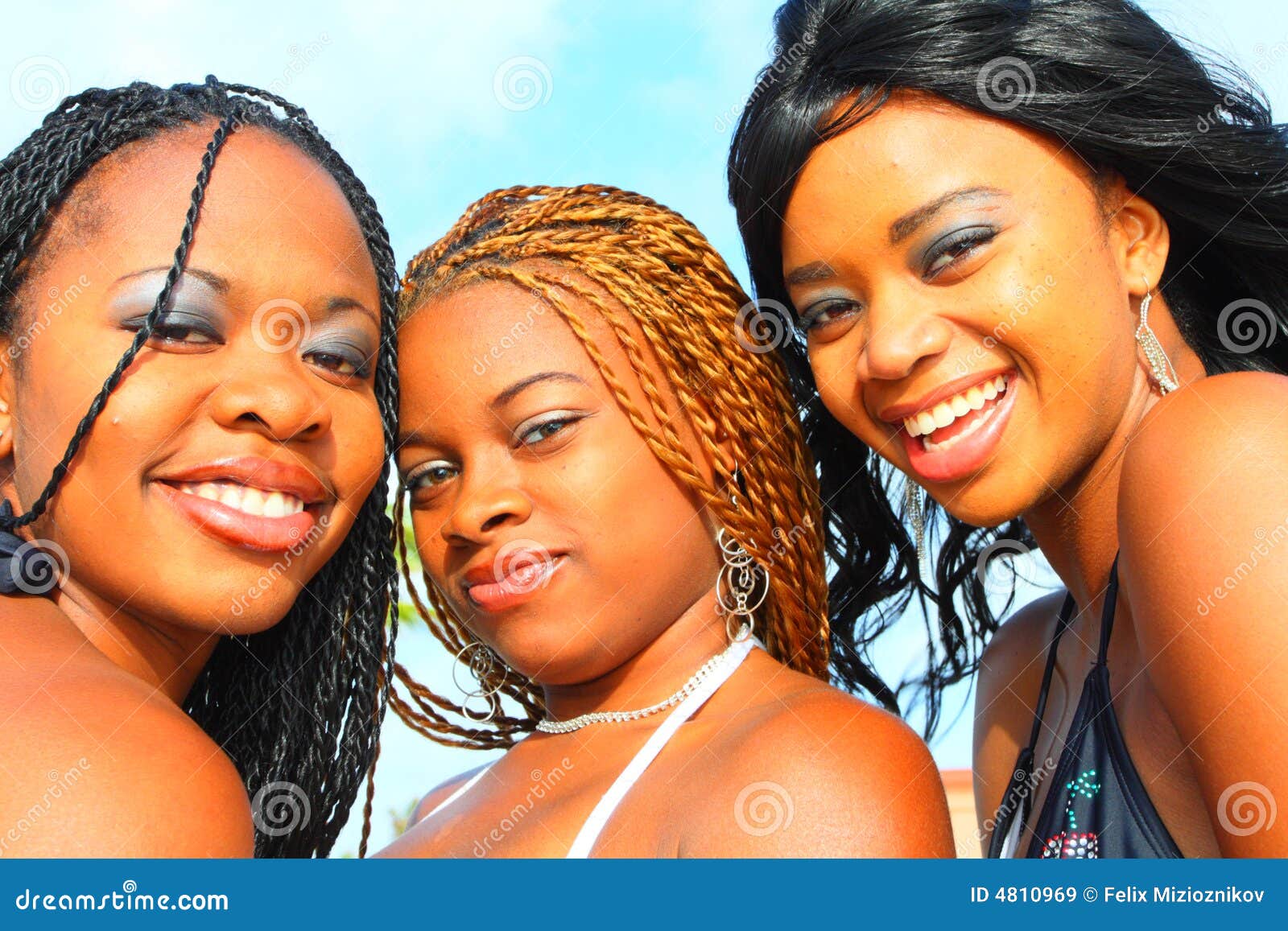 Three friends stock image. Image of teeth, trendy, girls - 4810969