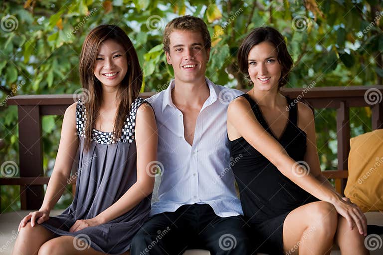 Three Friends stock photo. Image of friends, women, good - 6398998