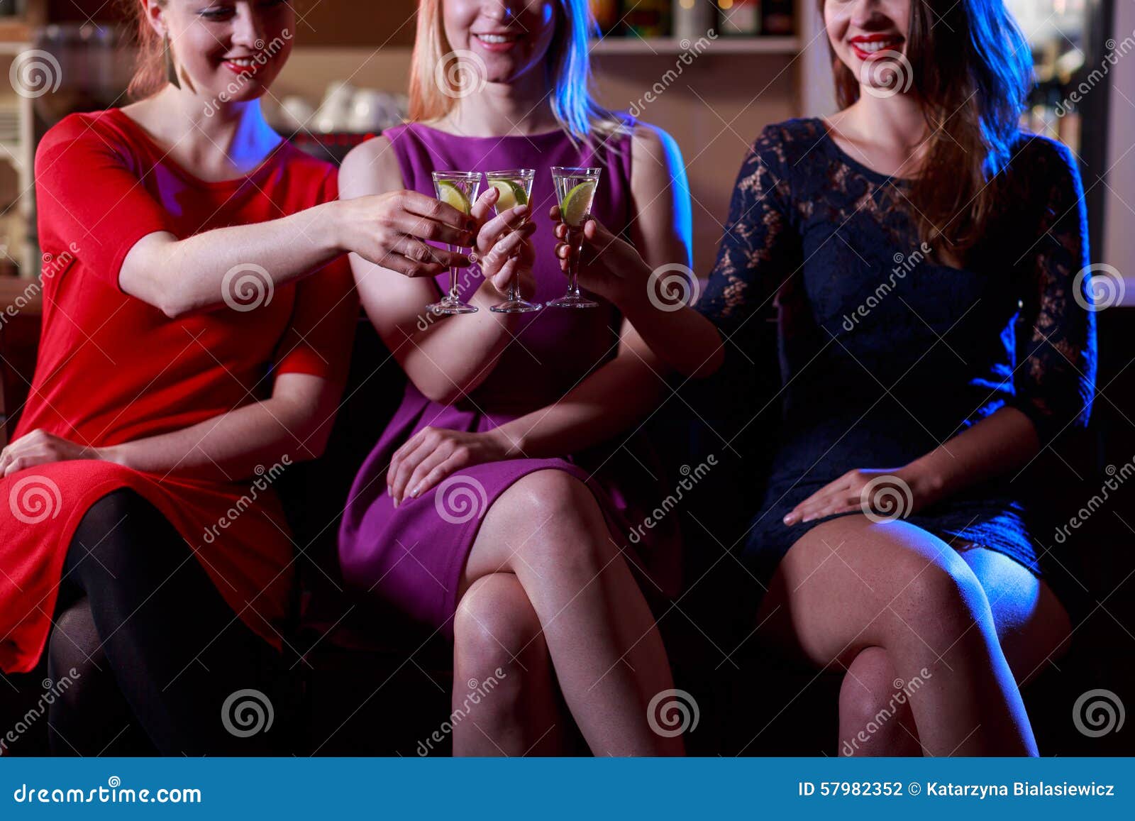Three friends at bar stock photo. Image of cellular, glasses - 57982352