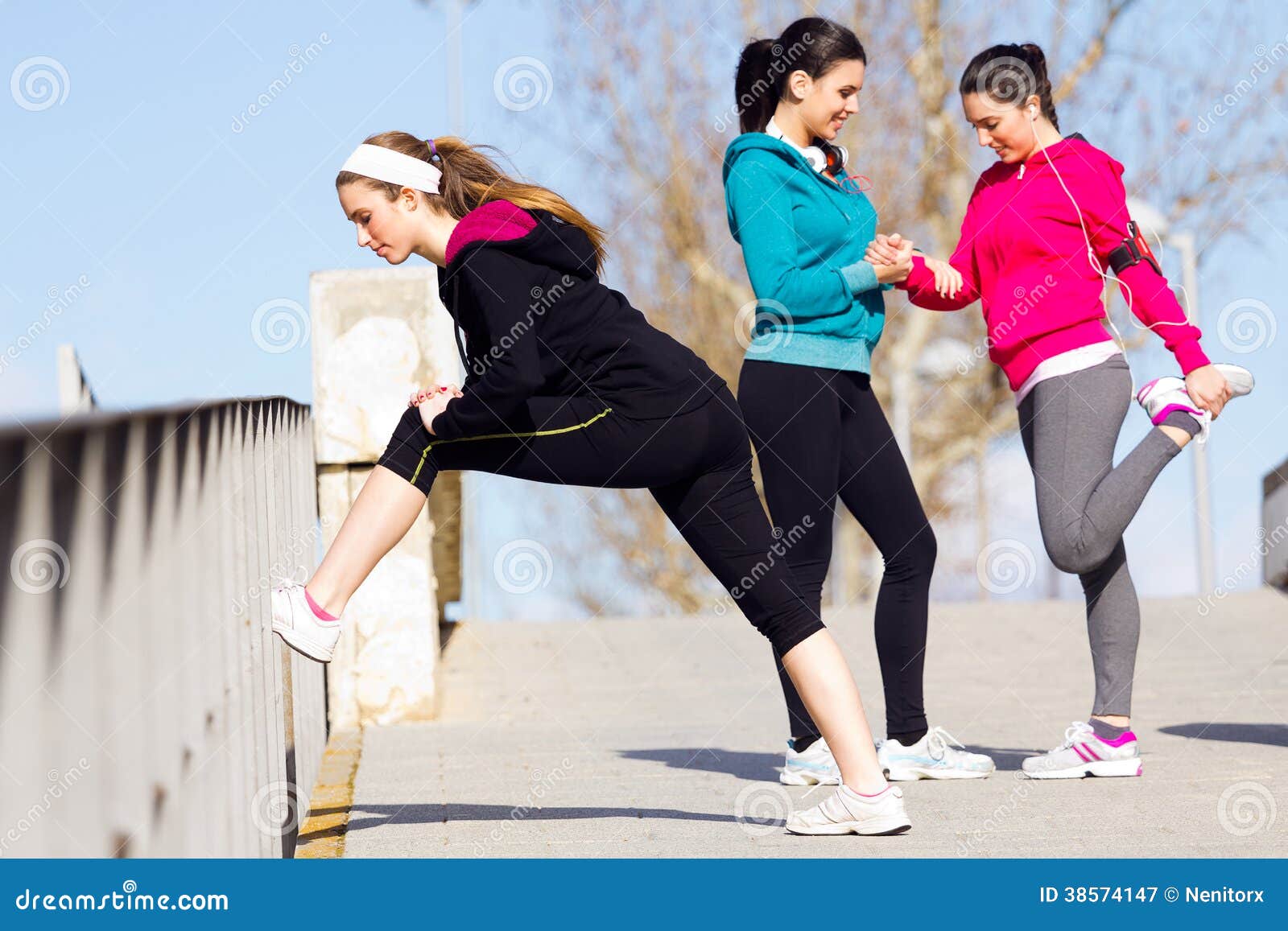 Three Girls Push Stock Photos - Free & Royalty-Free Stock Photos from ...