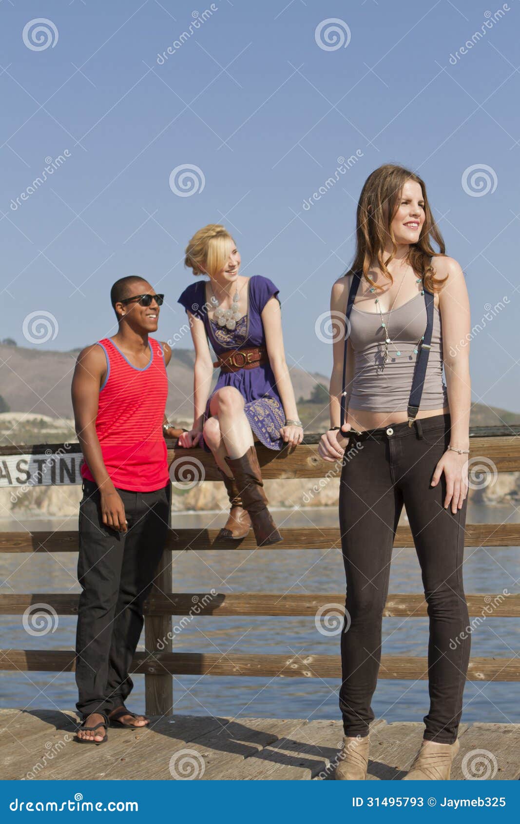 Three Friends stock image. Image of caucasian, sunny - 31495793