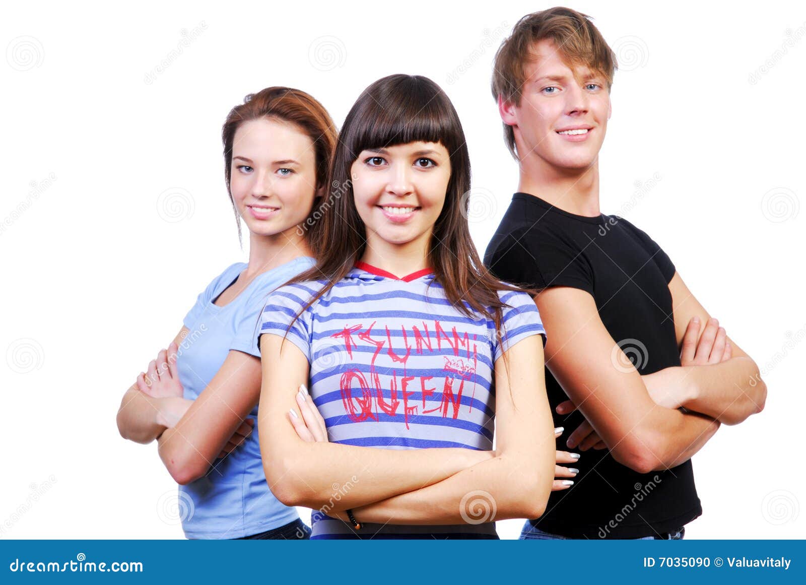 Three friends having fun stock photo. Image of caucasian - 7035090