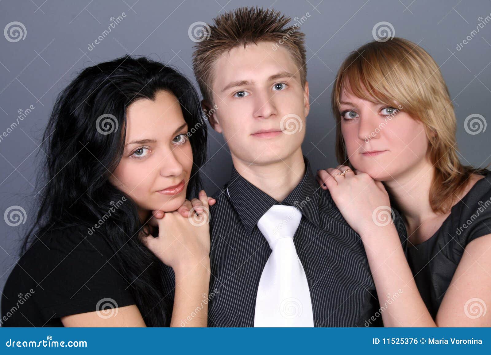 Three Friends Having Fun Together Stock Photo - Image of happy, beauty ...