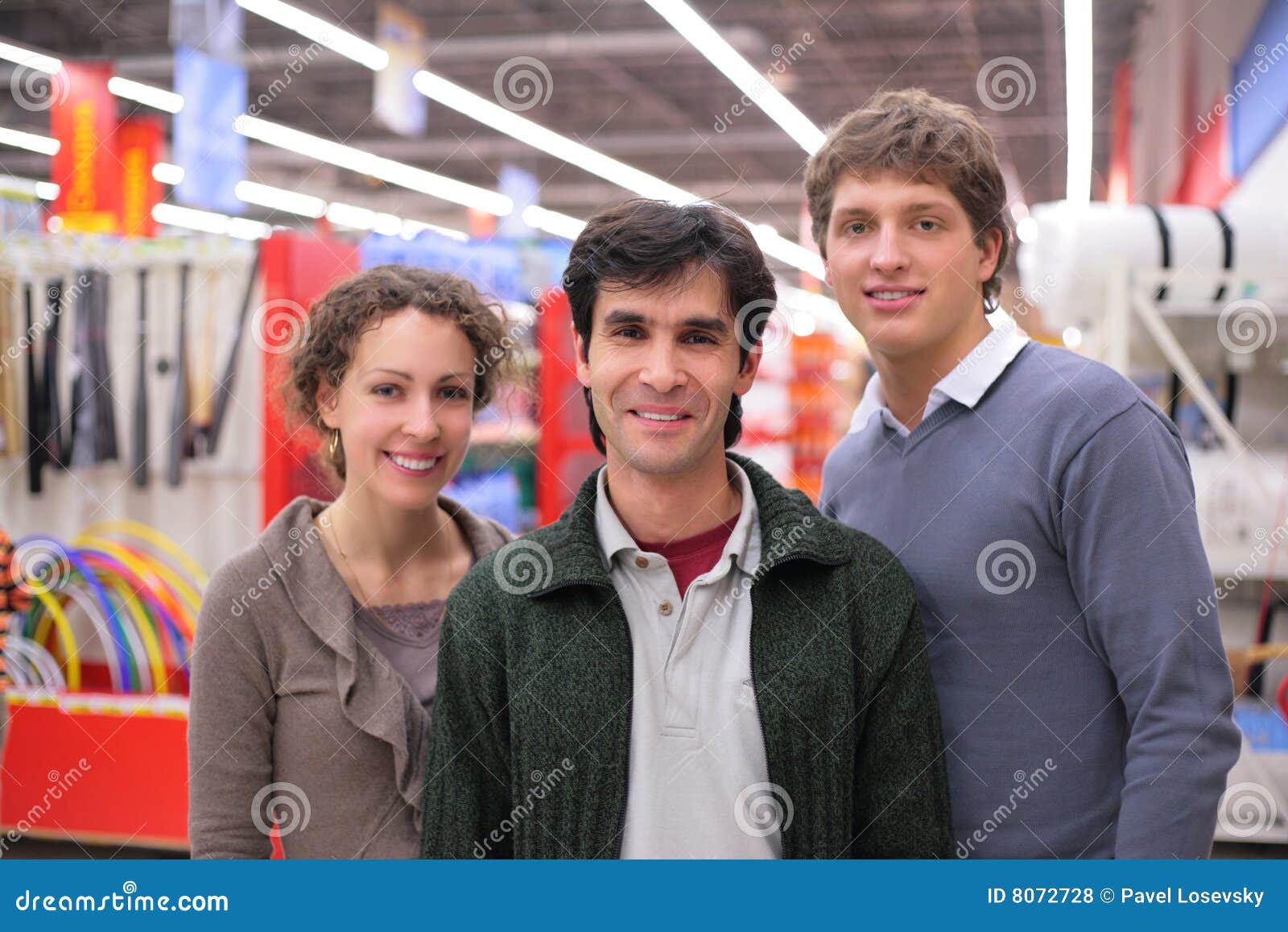 Three friends in shop stock photo. Image of people, girl - 8072728