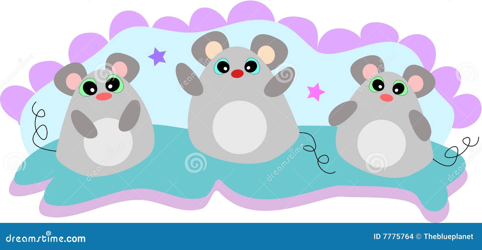 Three Mice Cartoon Vector | CartoonDealer.com #8927217