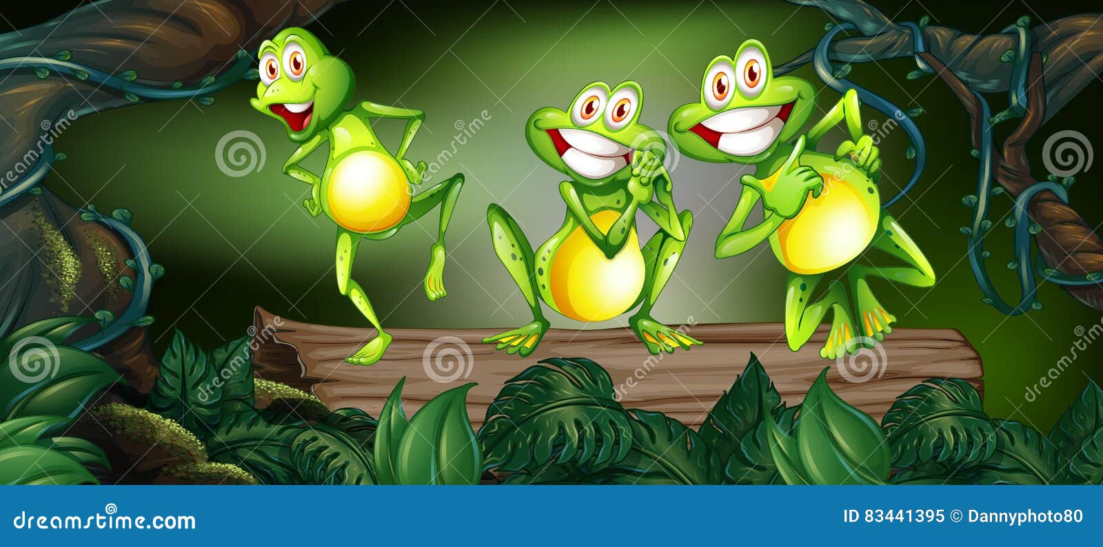 Dancing Jungle Animals - Zebra, Giraffe, Elephant, Cheetah. Hand Drawn ...