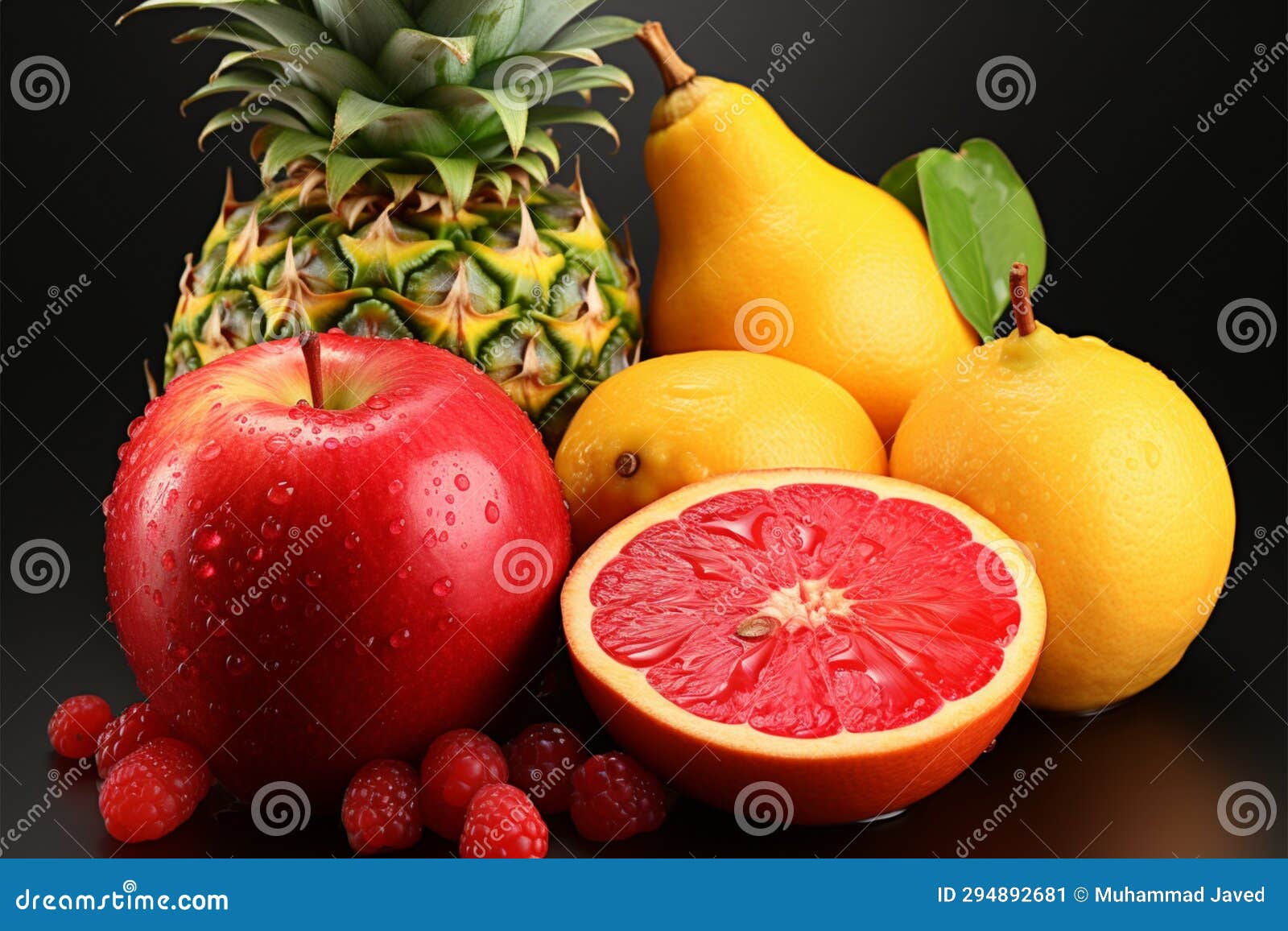 Three Fruits Rendered in a Realistic Image, Inviting and Delectable ...