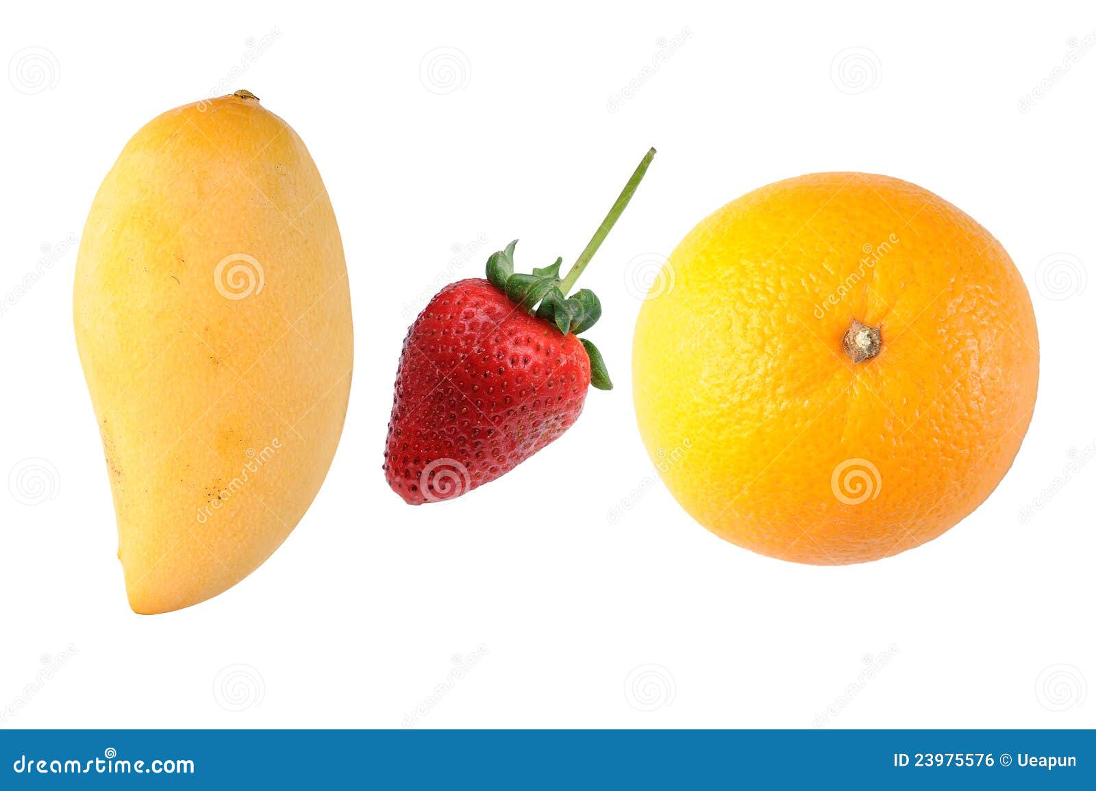 Three Fruits on White Background Stock Photo - Image of fruit, object ...